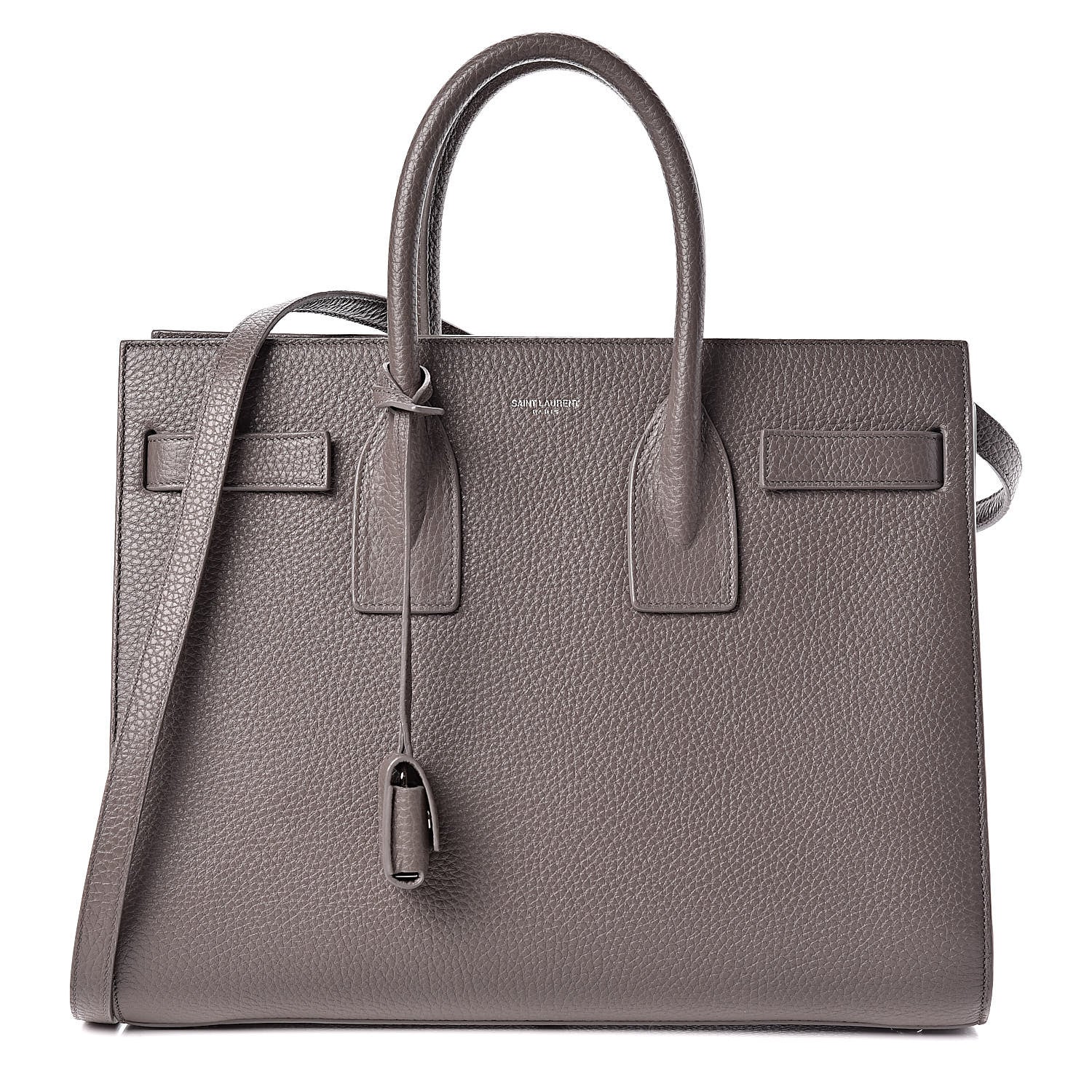 Saint Laurent Grained Calfskin Small Sac De Jour Fog 440370 – FASHIONPHILE