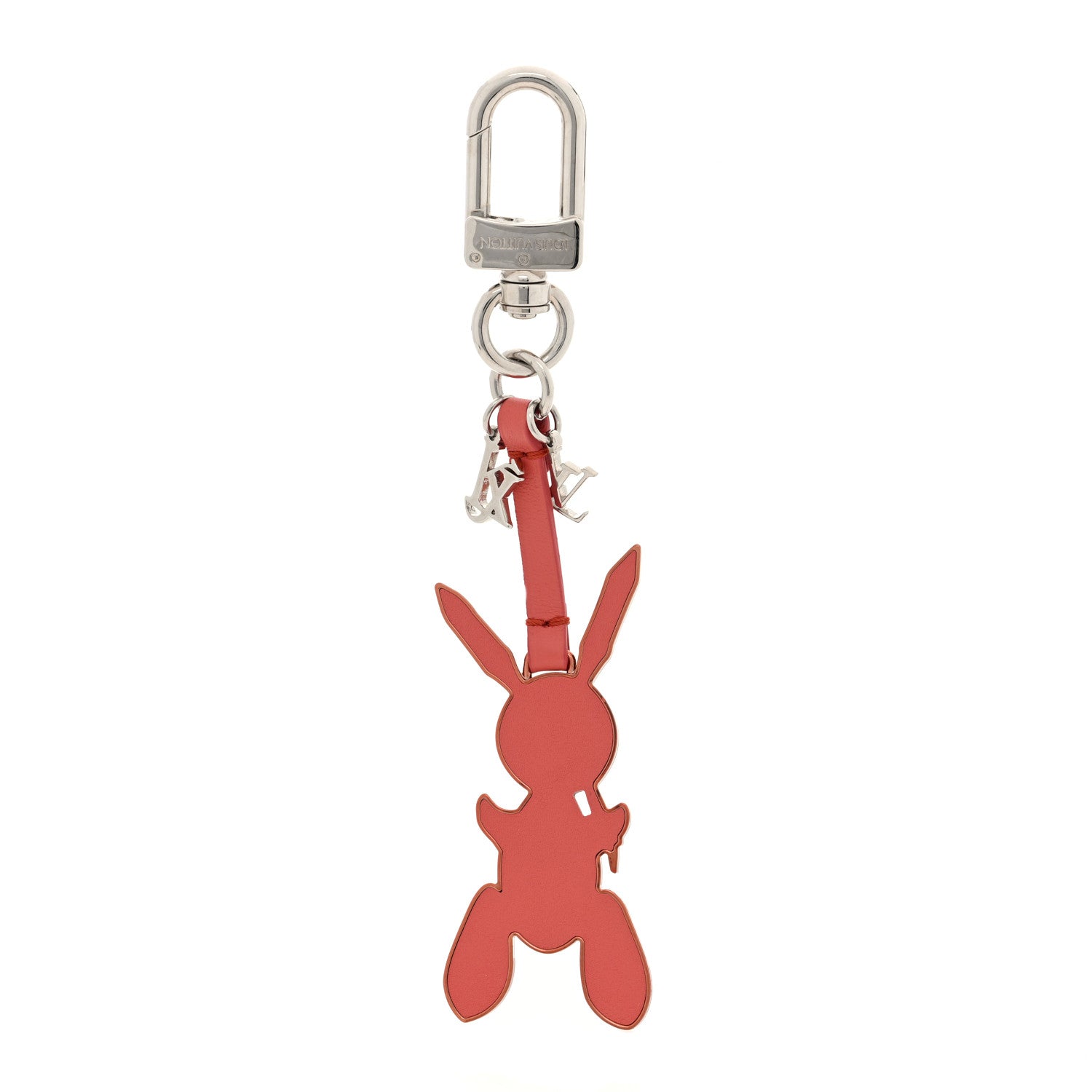 Louis Vuitton Calfskin Jeff Koons Masters LV Rabbit Bag Charm Key Ring ...