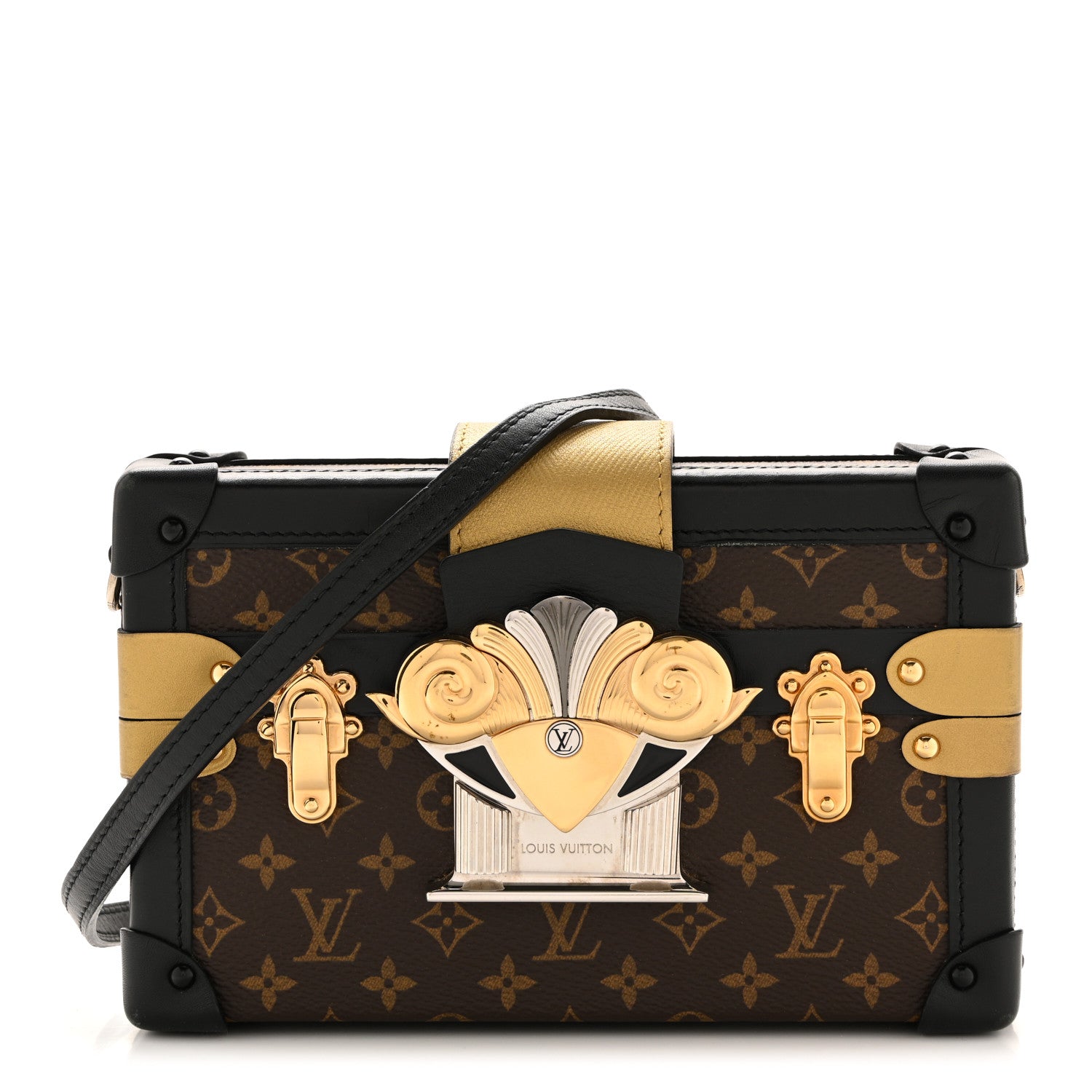 Louis Vuitton Monogram Column Petite Malle Black 1806617 – FASHIONPHILE