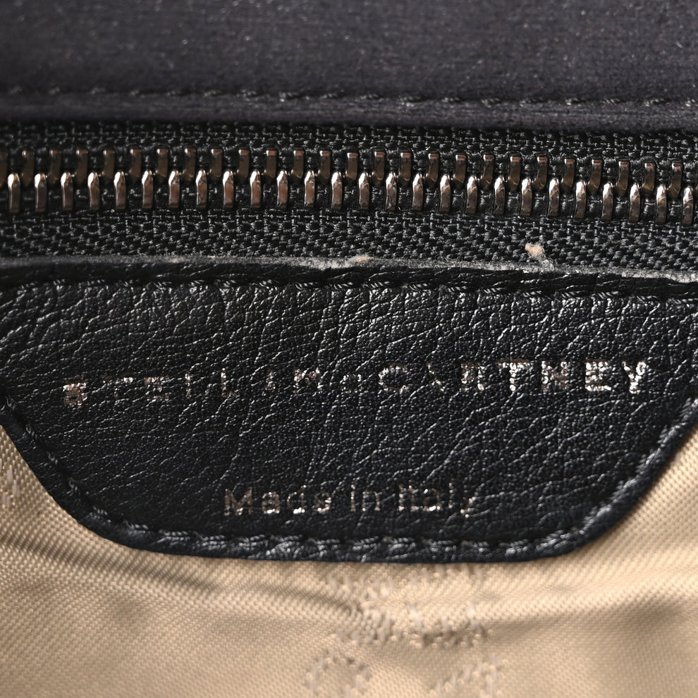Stella McCartney Shaggy Deer Quilted Falabella Shoulder Bag Black ...