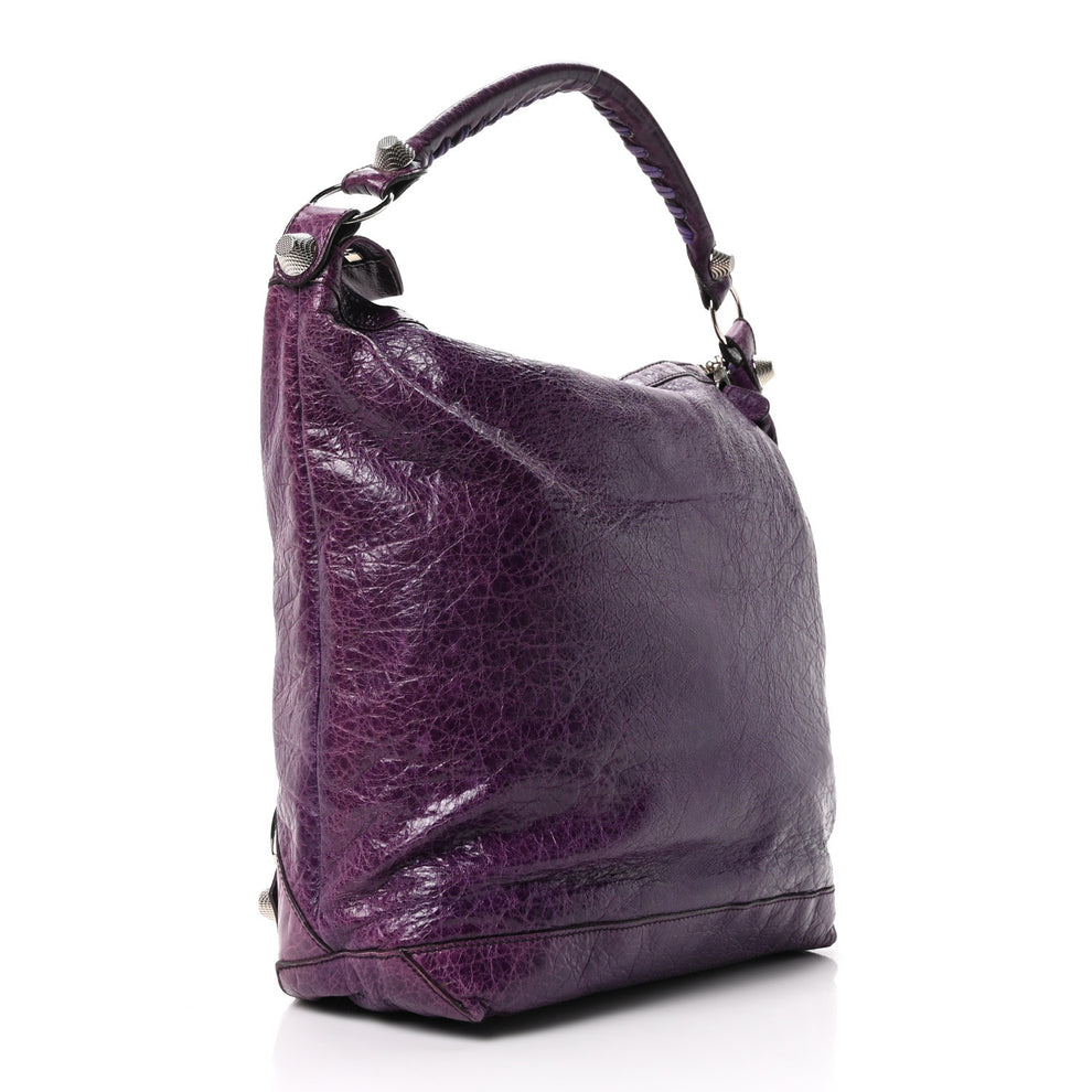 Balenciaga Agneau Giant 21 Silver Hardware Day Hobo Raisin 1787713 ...
