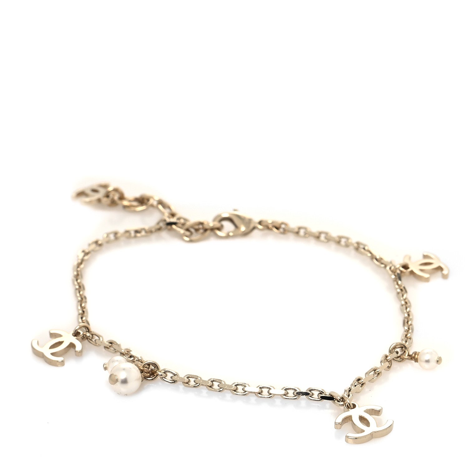Chanel Pearl CC Chain Anklet Gold 1176921 – FASHIONPHILE