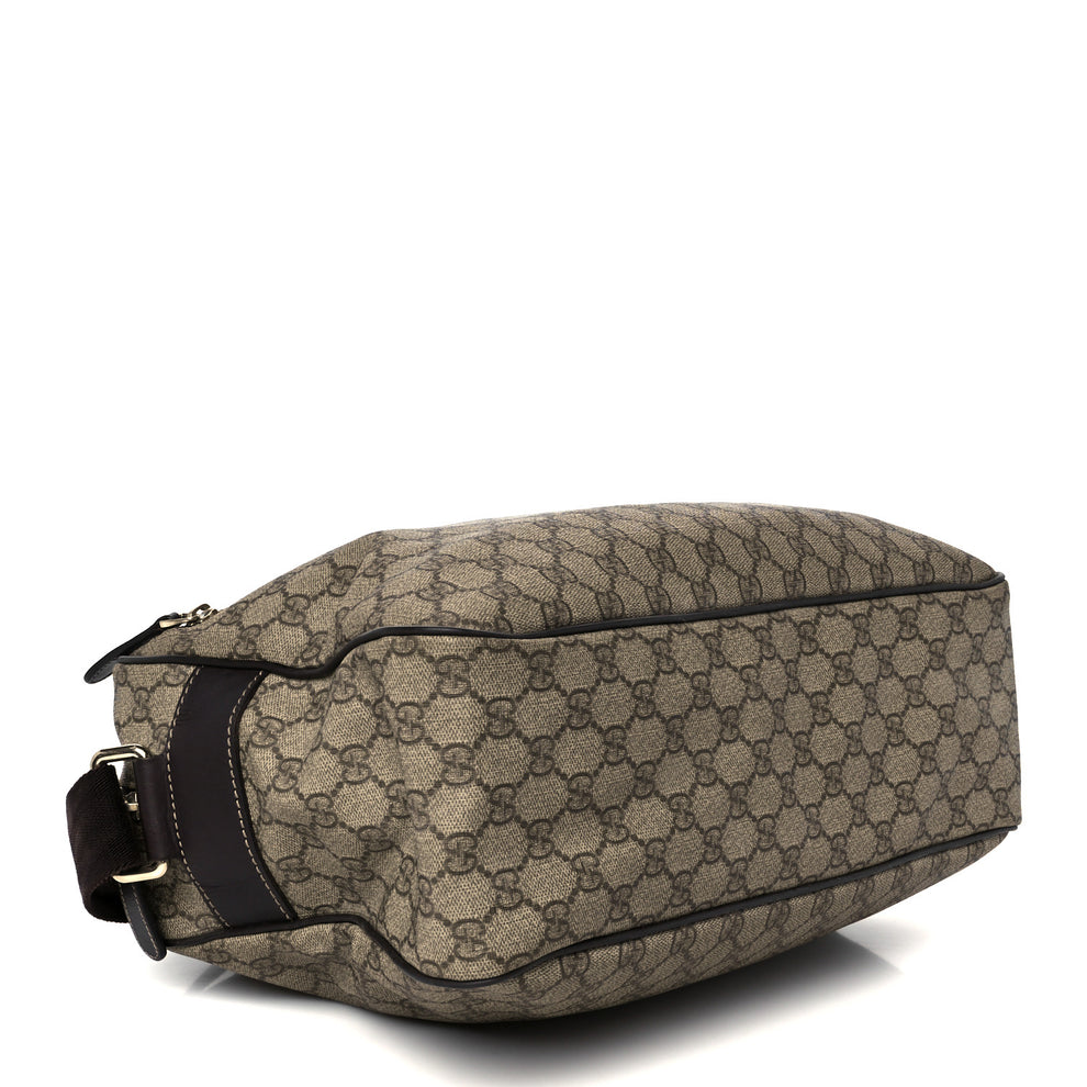 Gucci GG Plus Monogram Large Messenger Bag Dark Brown 1772201 ...