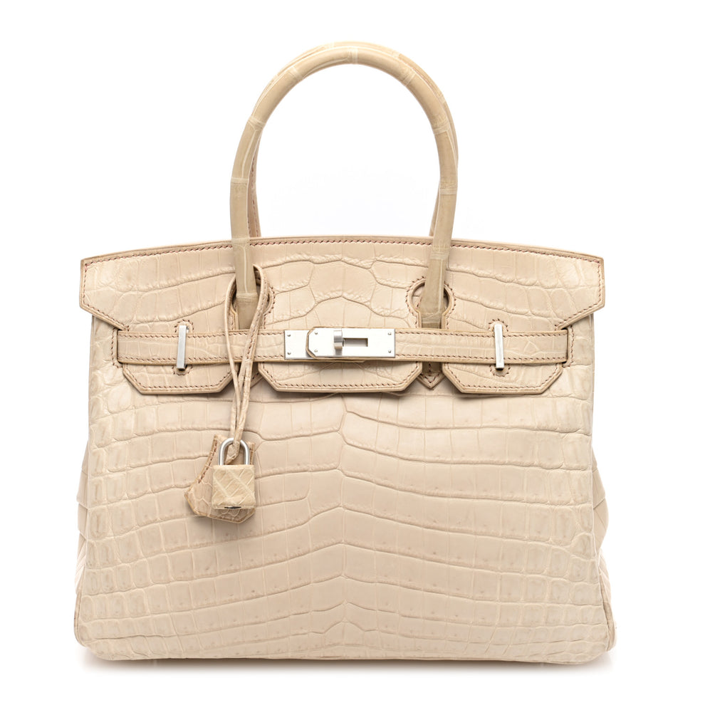 Hermes Matte Niloticus Crocodile Birkin 30 Parchemin 1570335 – FASHIONPHILE