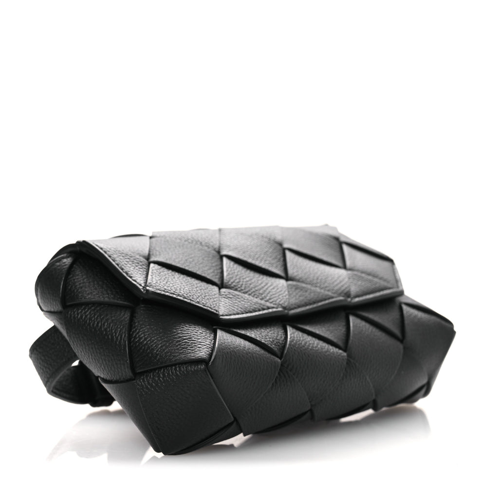 Bottega Veneta Calfskin Intreccio Diago Belt Bag Black 1771939 ...