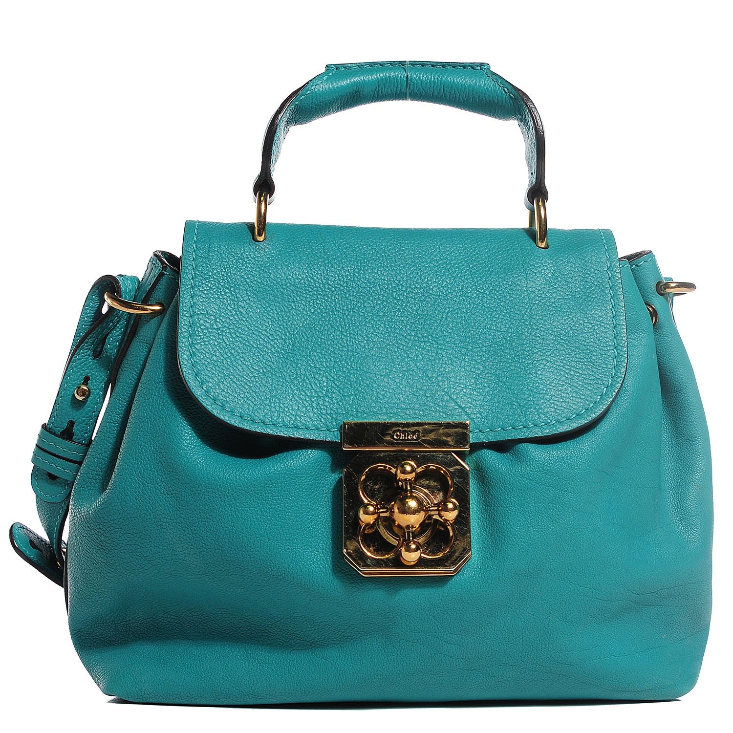 Chloe Calfskin Small Elsie Satchel Emerald 104622 – FASHIONPHILE