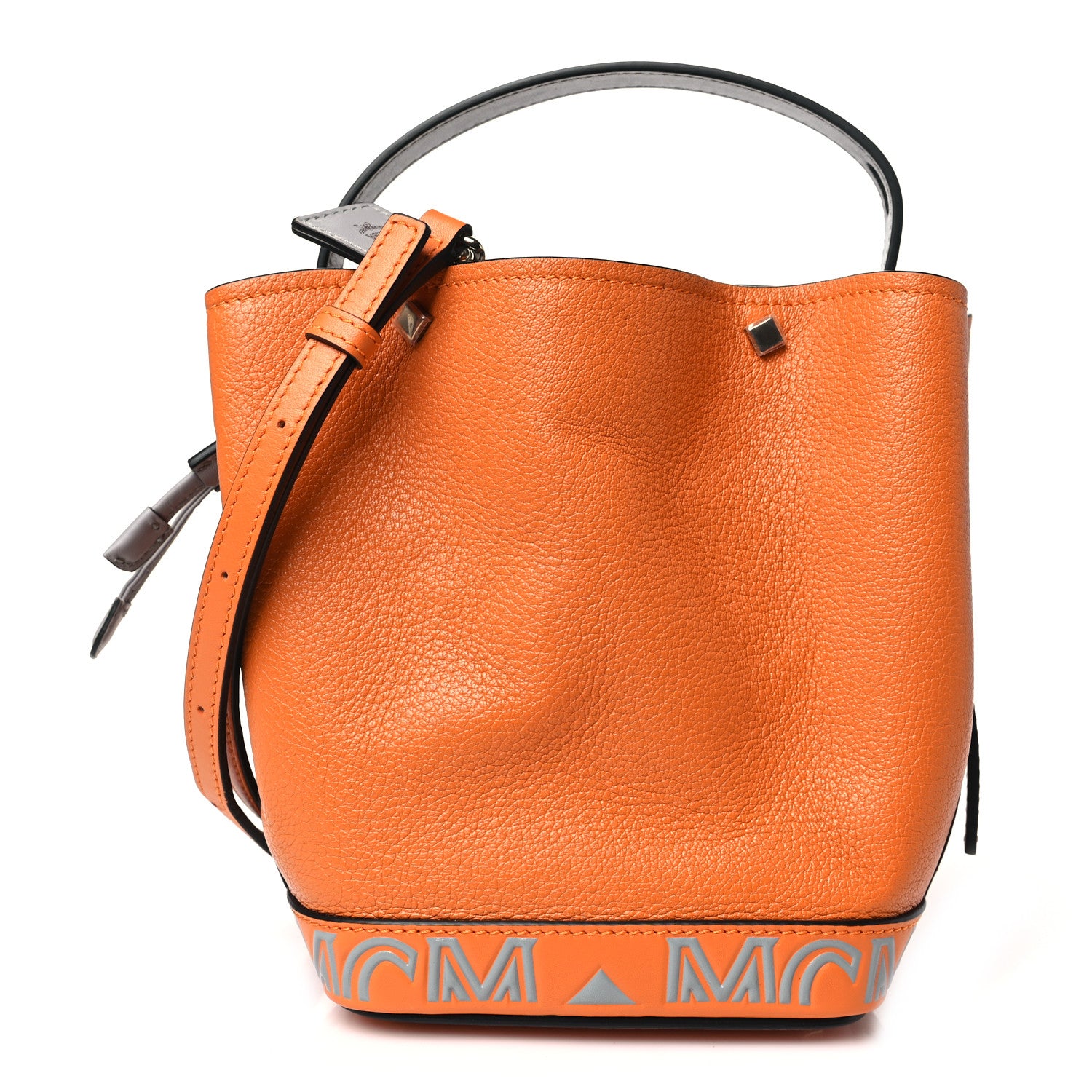 MCM Goatskin Milano Mini Drawstring Bag Orange 1564935 – FASHIONPHILE