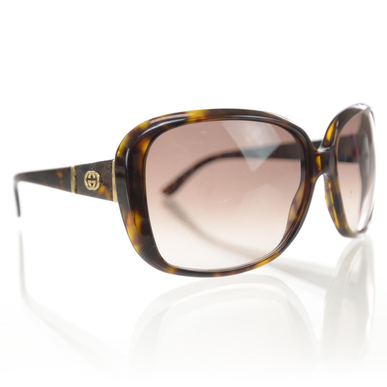 Gucci Tortoise Shell GG Sunglasses 3125S 35039 – FASHIONPHILE