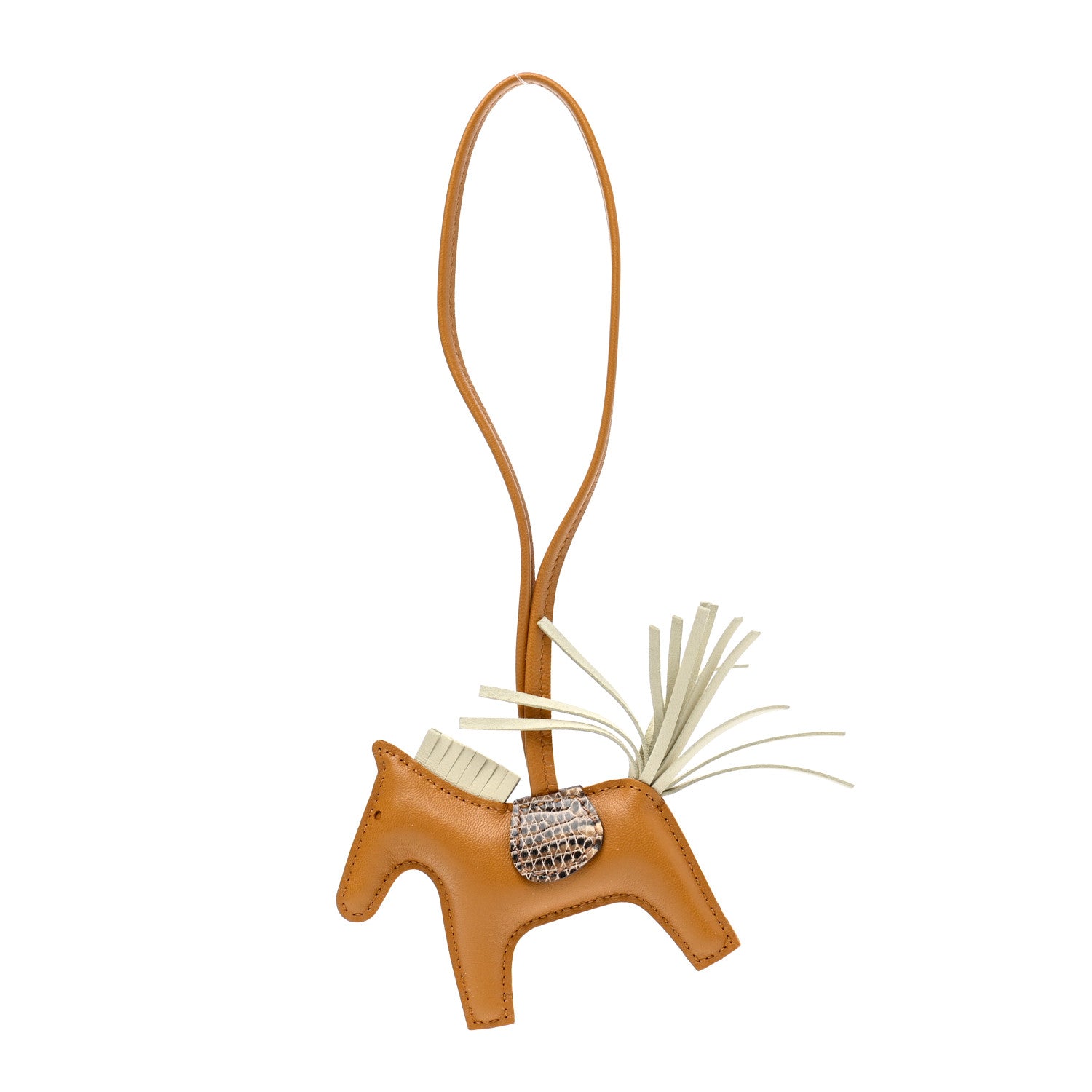 Hermes Milo Lambskin Lizard Touch Grigri Rodeo Horse Bag Charm PM ...