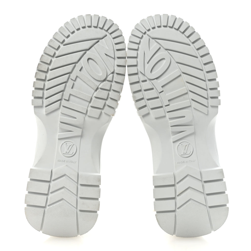 Louis Vuitton Calfskin Ruby Flat Ranger Boots 38 White 1826244 ...