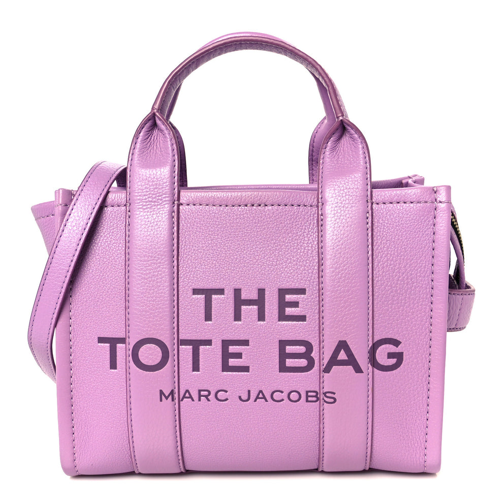 Marc Jacobs Grained Calfskin Small The Tote Bag Regal Orchid 1796445 ...