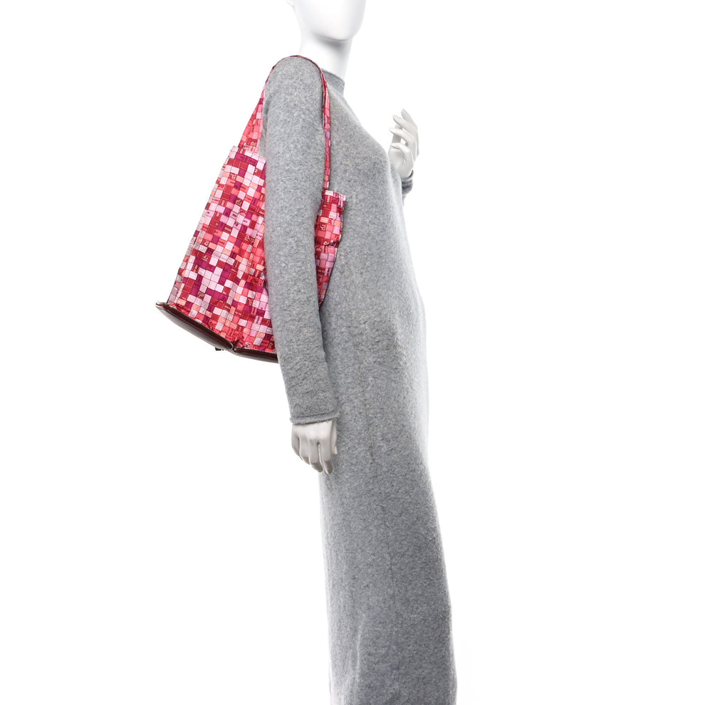 Hermes Buffle Silky Bolduc Au Carre Pop Shopper Tote Rouge H 1804026 ...