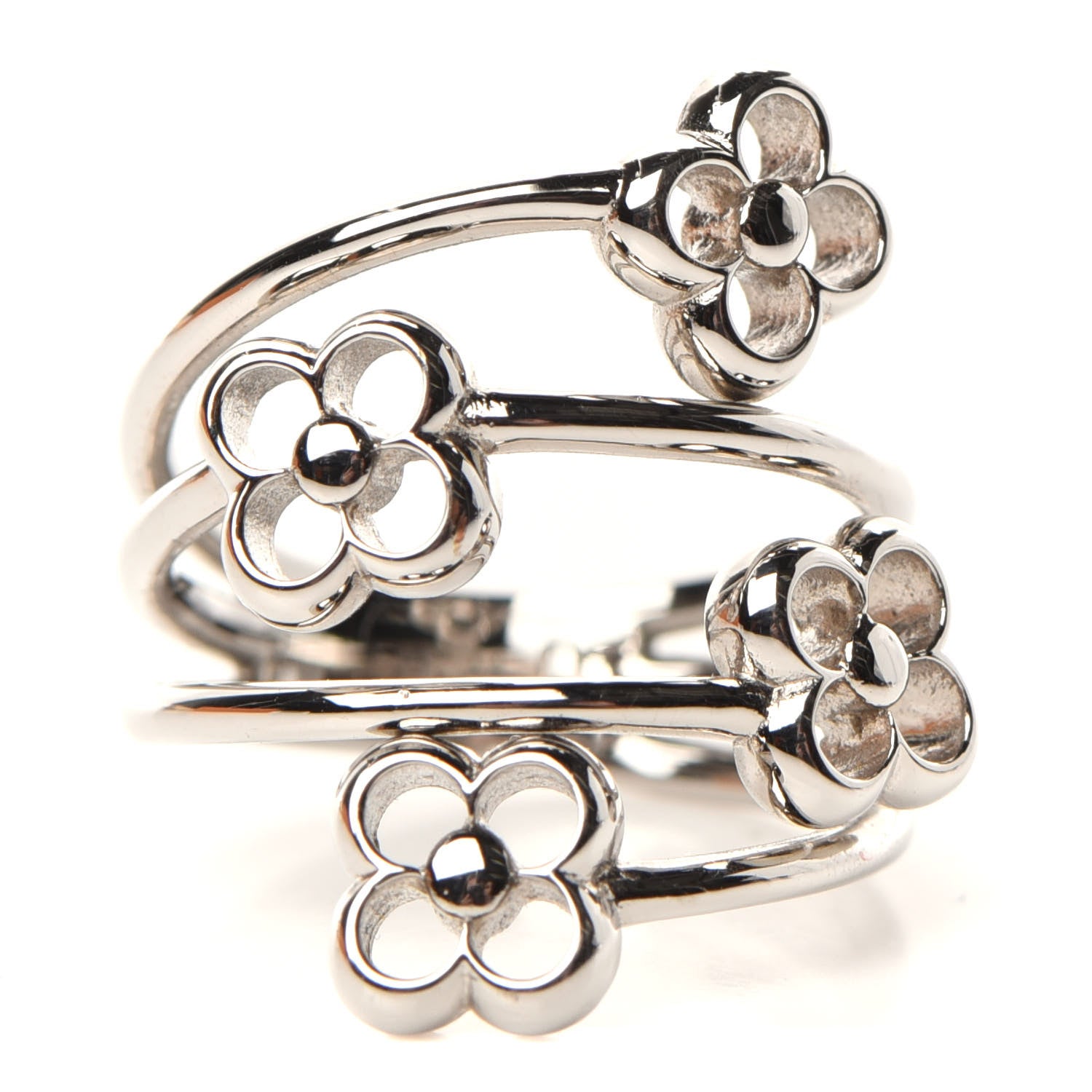 Louis Vuitton Flower Full Ring M Silver 702060 – FASHIONPHILE