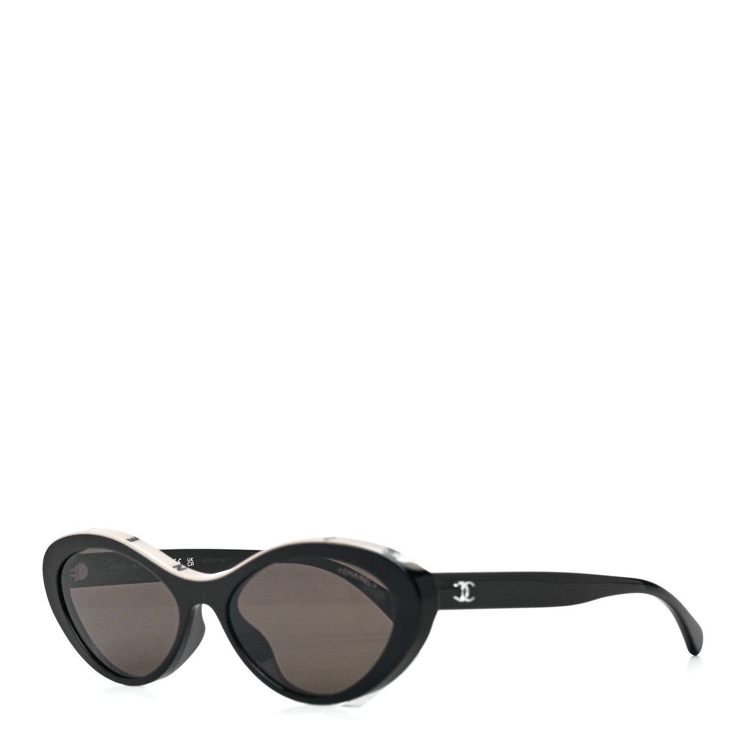 Chanel Acetate Oval Sunglasses 5416 Black Beige 1258446 – FASHIONPHILE
