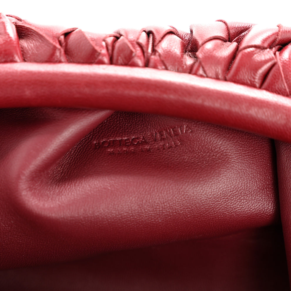 Bottega Veneta Nappa Intrecciato The Mini Pouch Bordeaux 1782935 ...