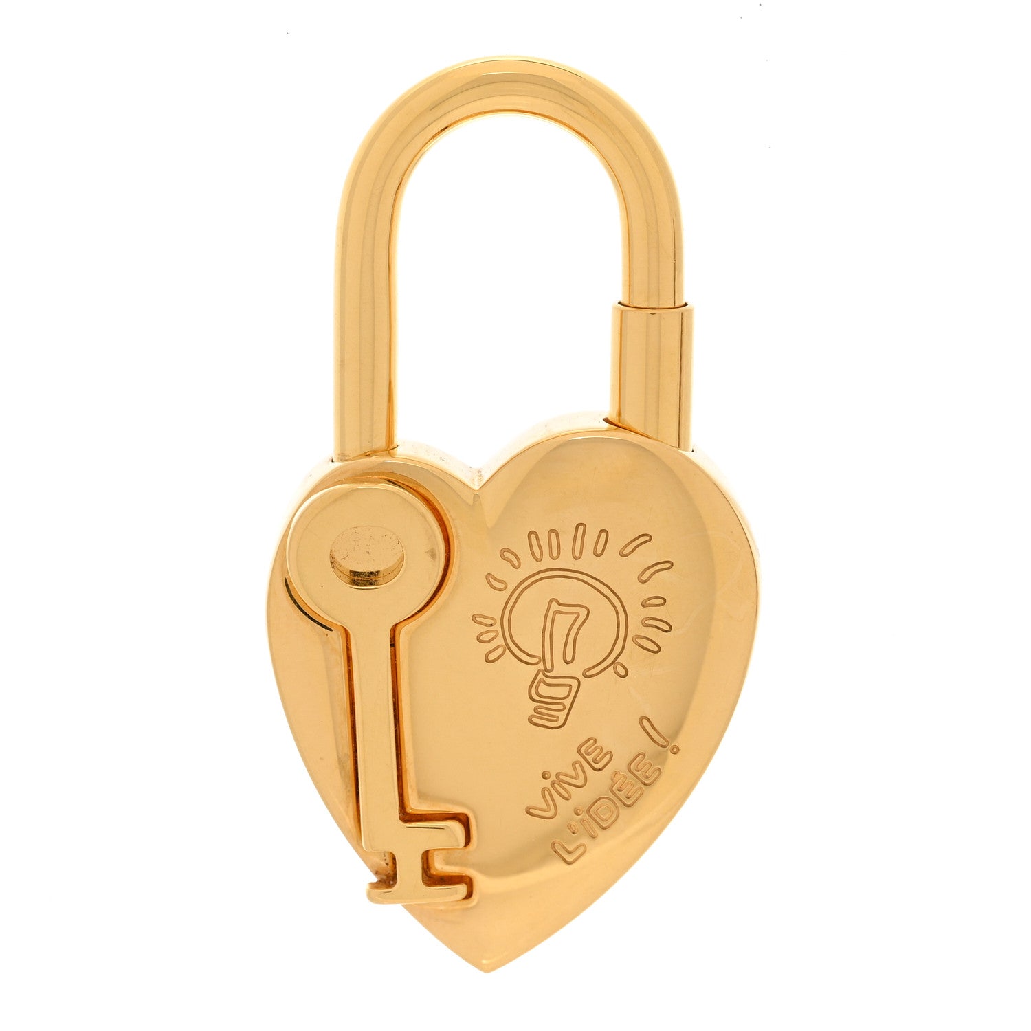 Hermes Annee De La Fantaisie Heart Cadena Lock Gold 1233391 – FASHIONPHILE