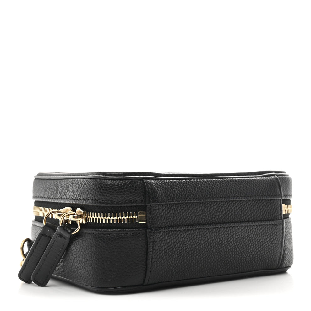 Chanel Caviar Quilted Small CC Filigree Vanity Case Black 1853343 ...