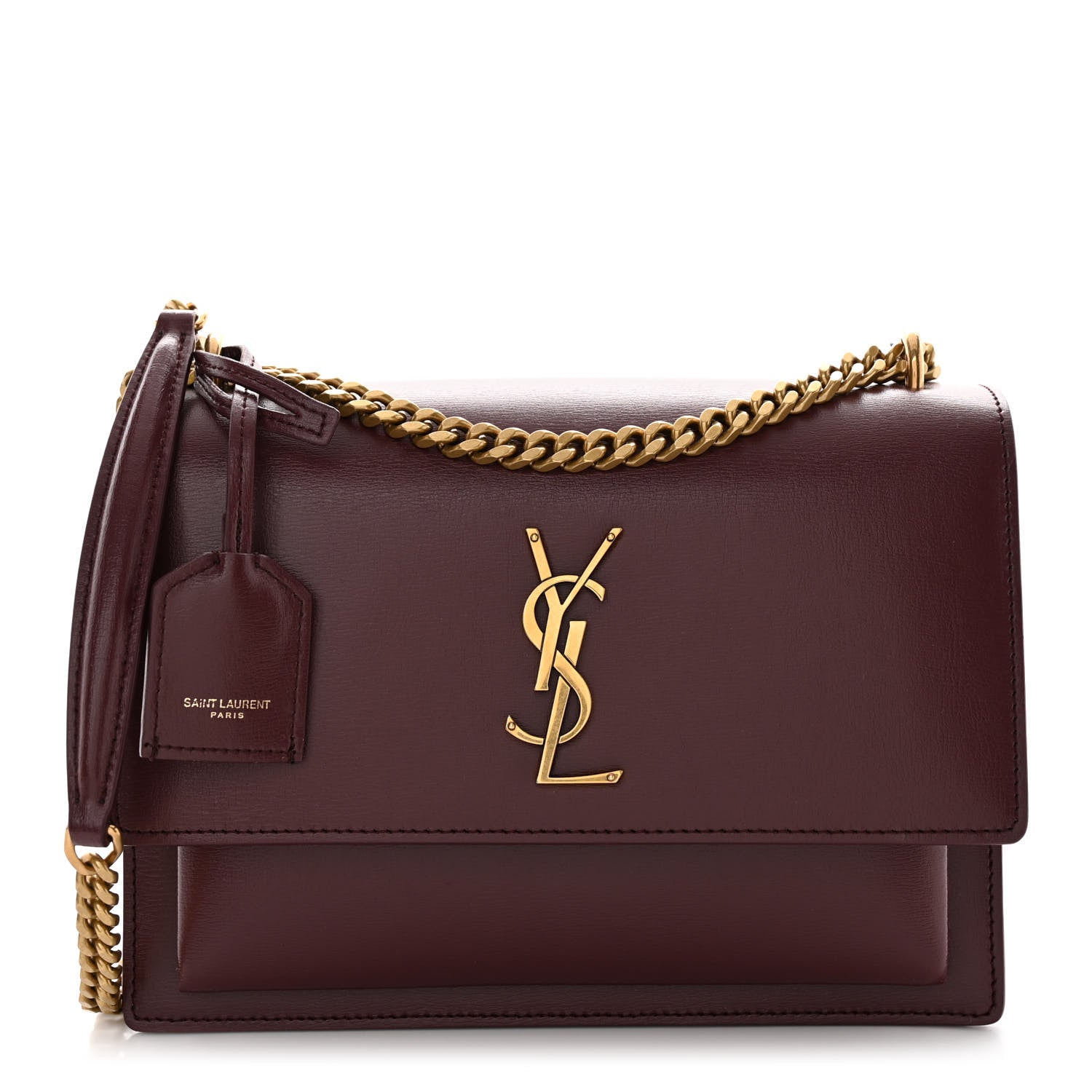 Saint Laurent Calfskin Medium Monogram Sunset Rouge Legion 1433524 ...