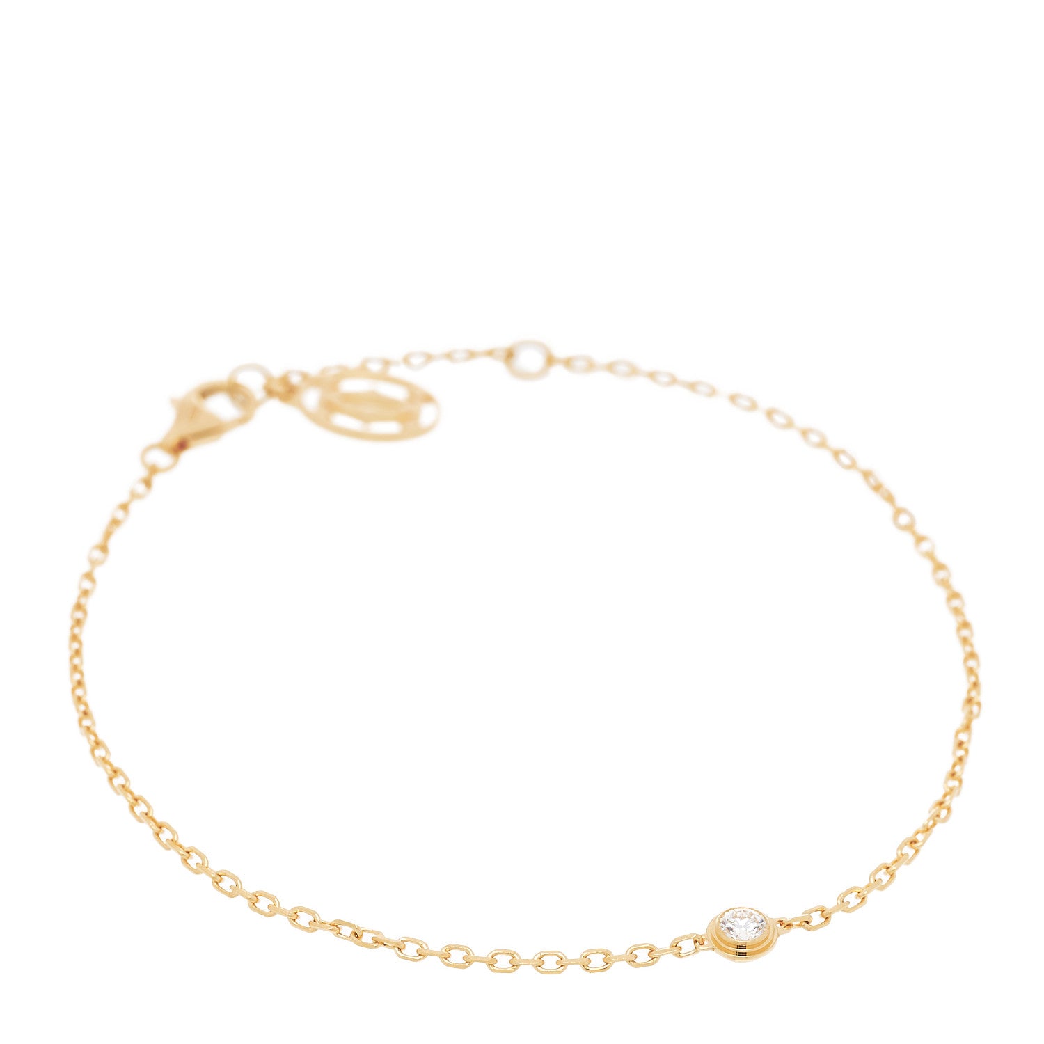 Cartier 18K Yellow Gold Diamond SM D'Amour Bracelet 1075859 – FASHIONPHILE