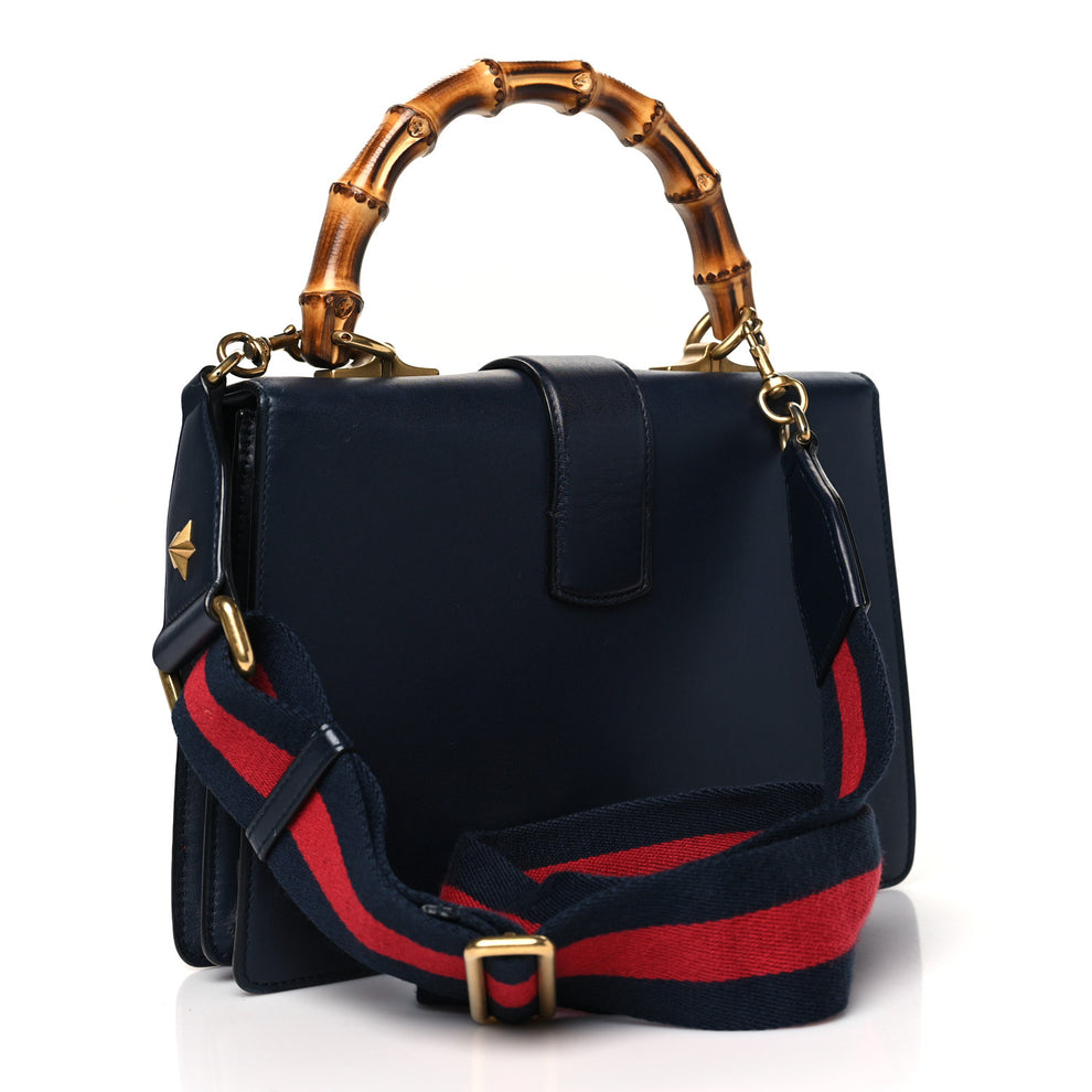 Gucci Moon Calfskin Web Medium Dionysus Bamboo Top Handle Bag Blue ...