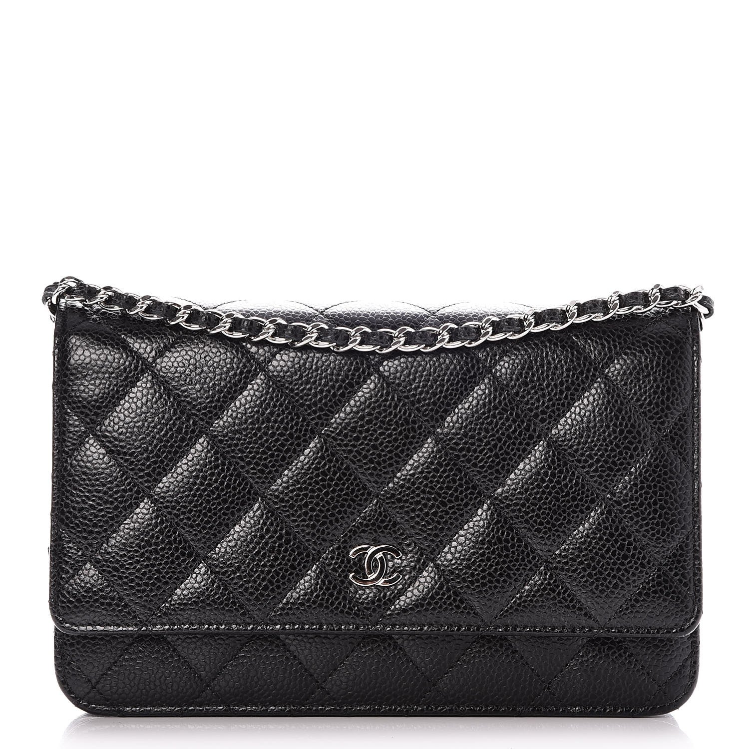 Chanel Caviar Quilted Wallet On Chain WOC Black 245108 – FASHIONPHILE