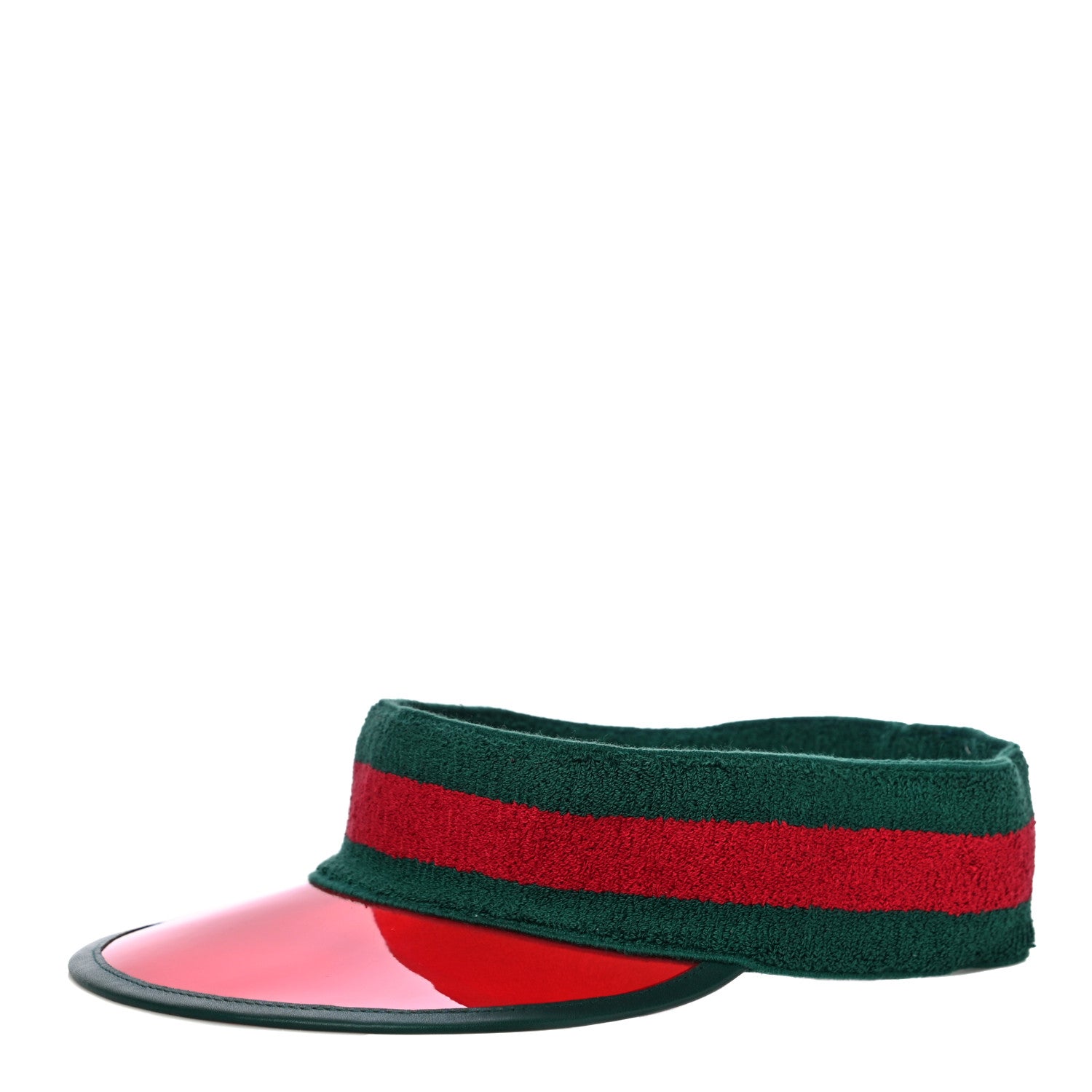 Gucci Vinyl Web Visor M Green Red 999252 – FASHIONPHILE