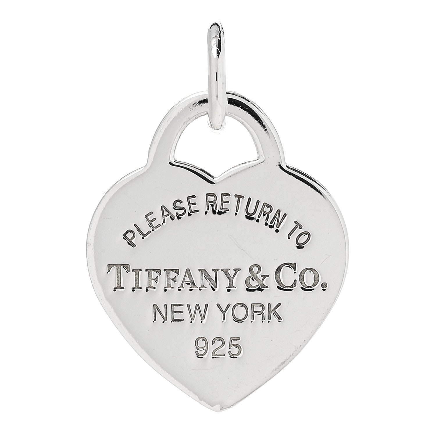 Tiffany Sterling Silver Small Return to Tiffany Heart Tag Charm 1761422 ...
