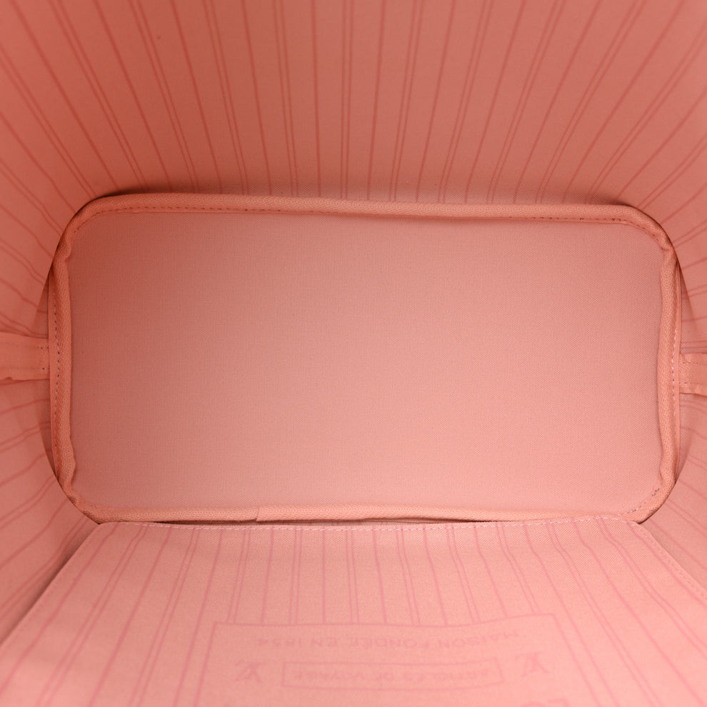 Louis Vuitton Damier Azur Neo Neverfull MM Rose Ballerine 1783831 ...