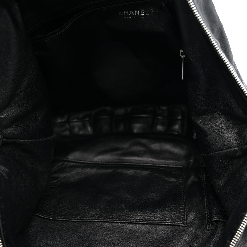 Chanel Calfskin Modern Chain Rhodoid Hobo Black 1783836 – FASHIONPHILE