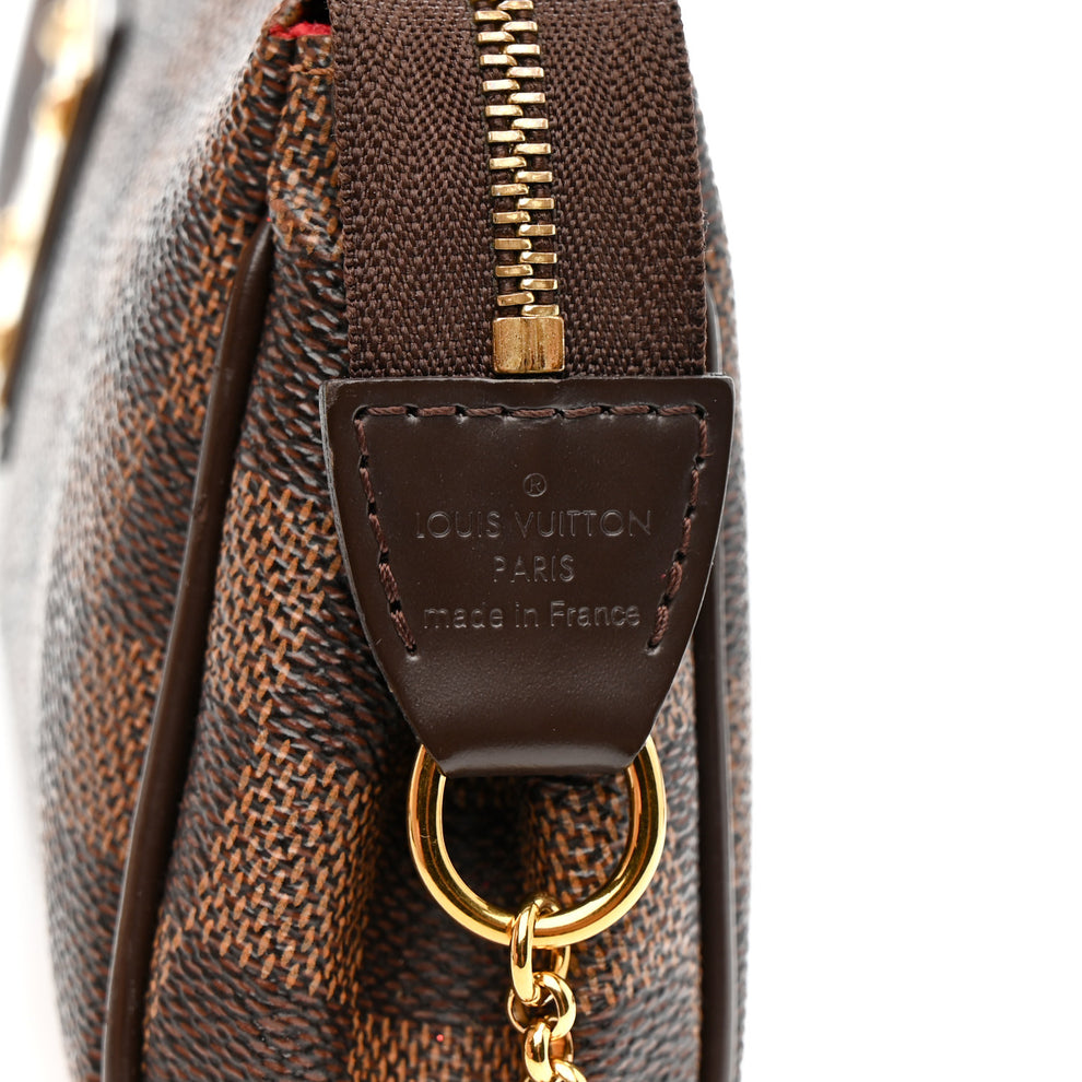 Louis Vuitton Damier Ebene Eva Clutch 1796450 – FASHIONPHILE