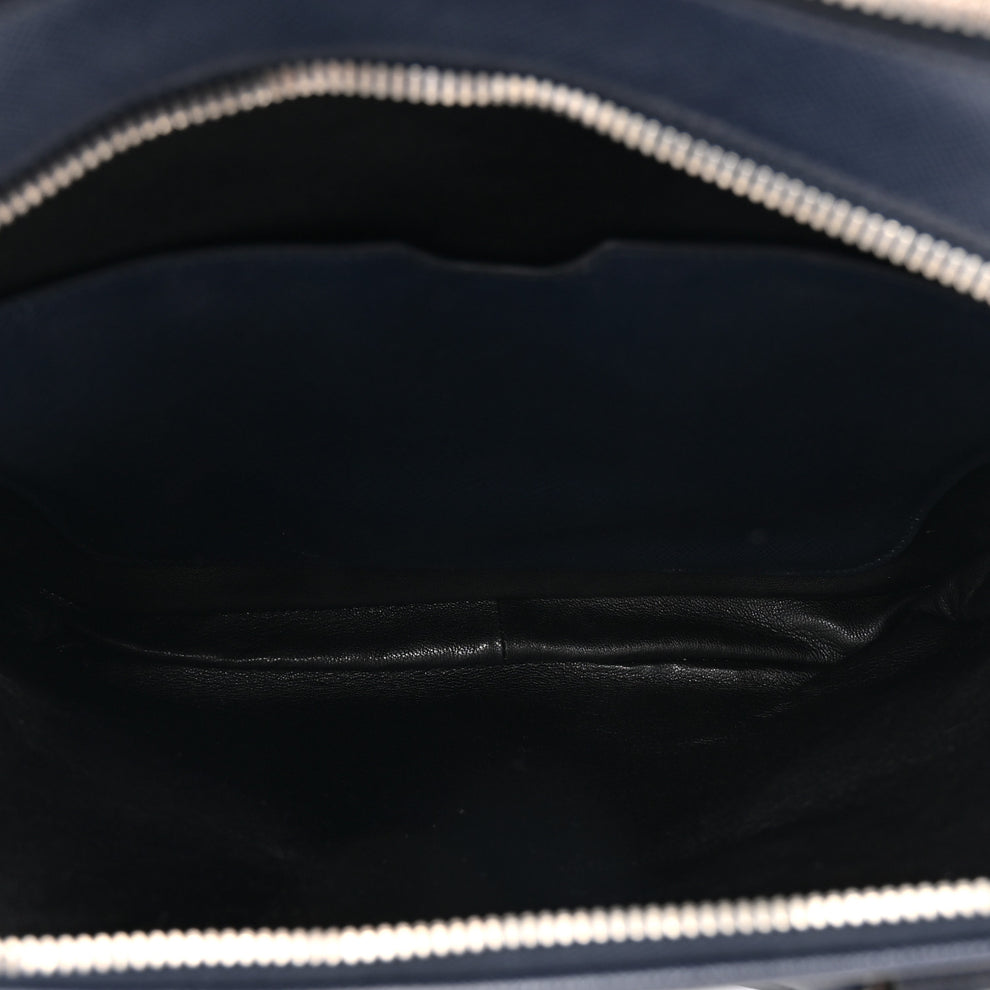 Prada Saffiano Travel Briefcase Baltico 1831051 – FASHIONPHILE