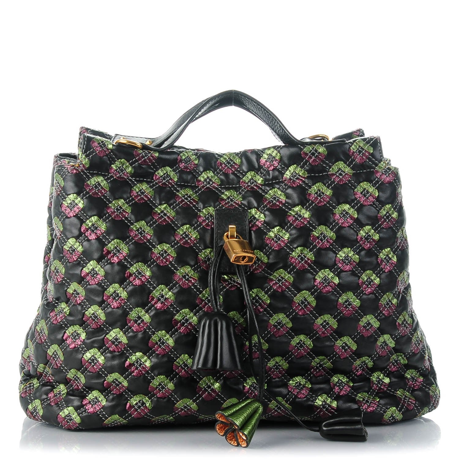 Marc Jacobs Calfskin Quilted Robert Leslie Bag Black 148052 – FASHIONPHILE