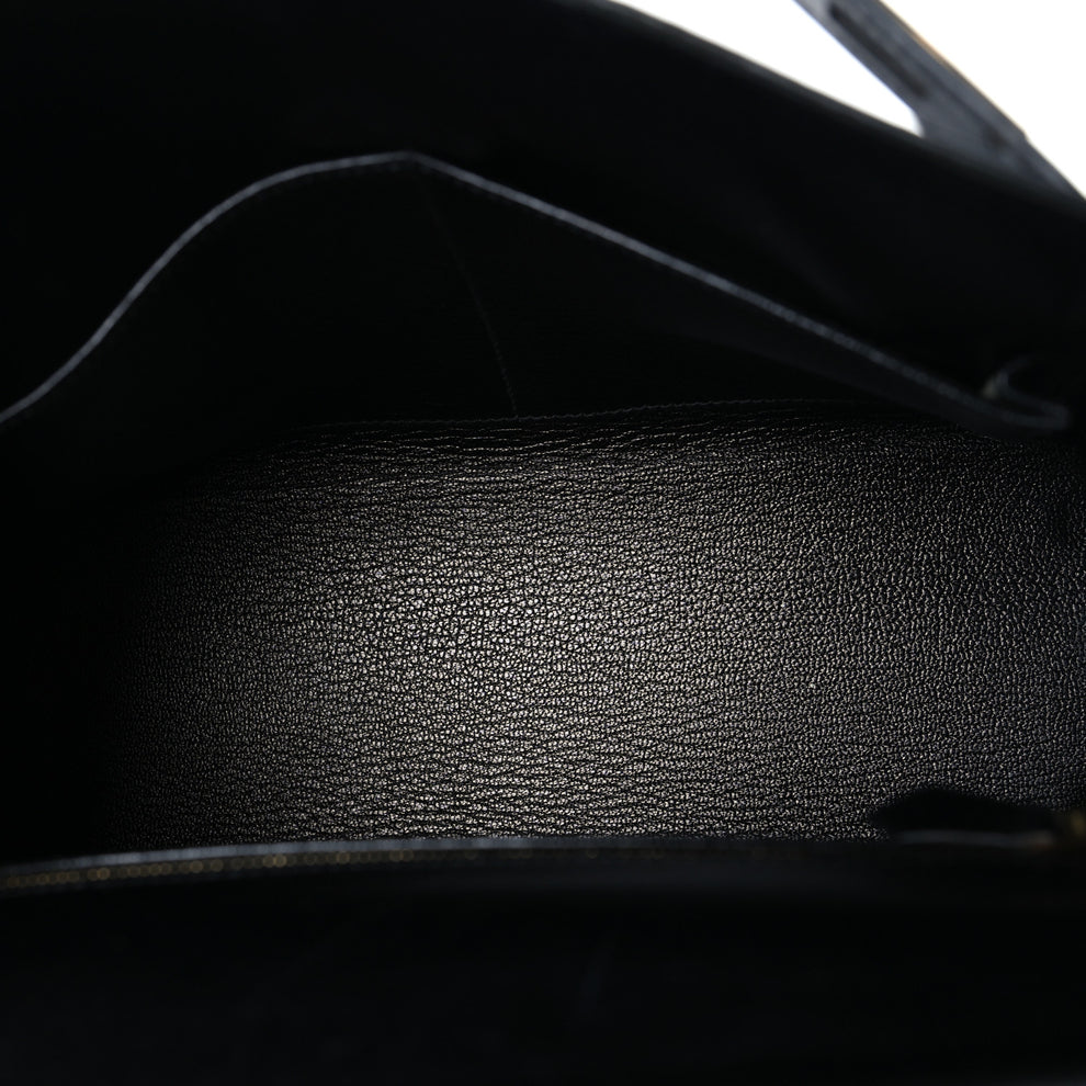 Hermes Box Kelly Retourne 28 Black 1781077 – FASHIONPHILE