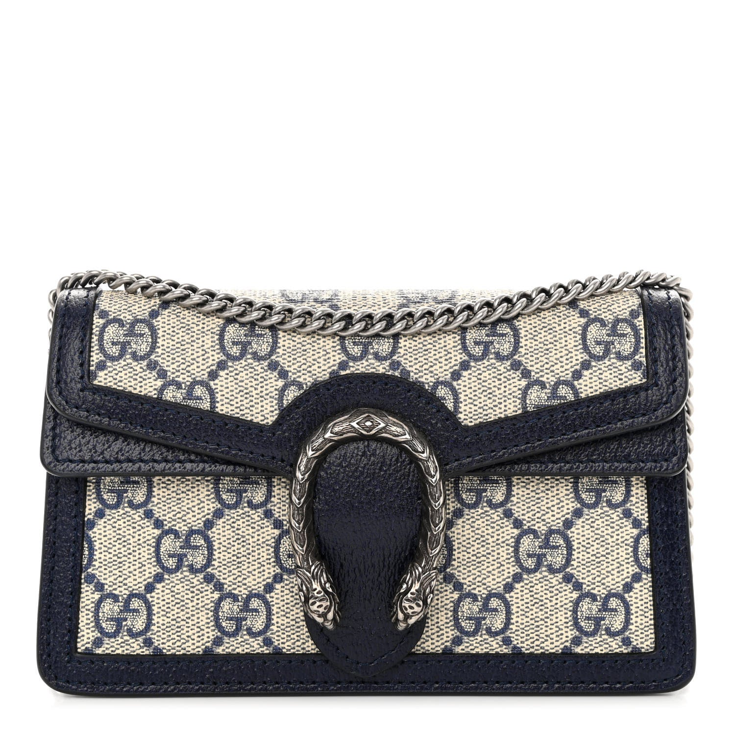 Gucci GG Supreme Monogram Textured Dollar Calfskin Super Mini Dionysus ...
