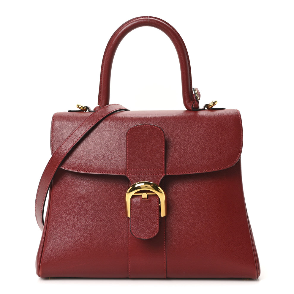 Delvaux Grained Calfskin MM Brillant Satchel Red 1794879 – FASHIONPHILE