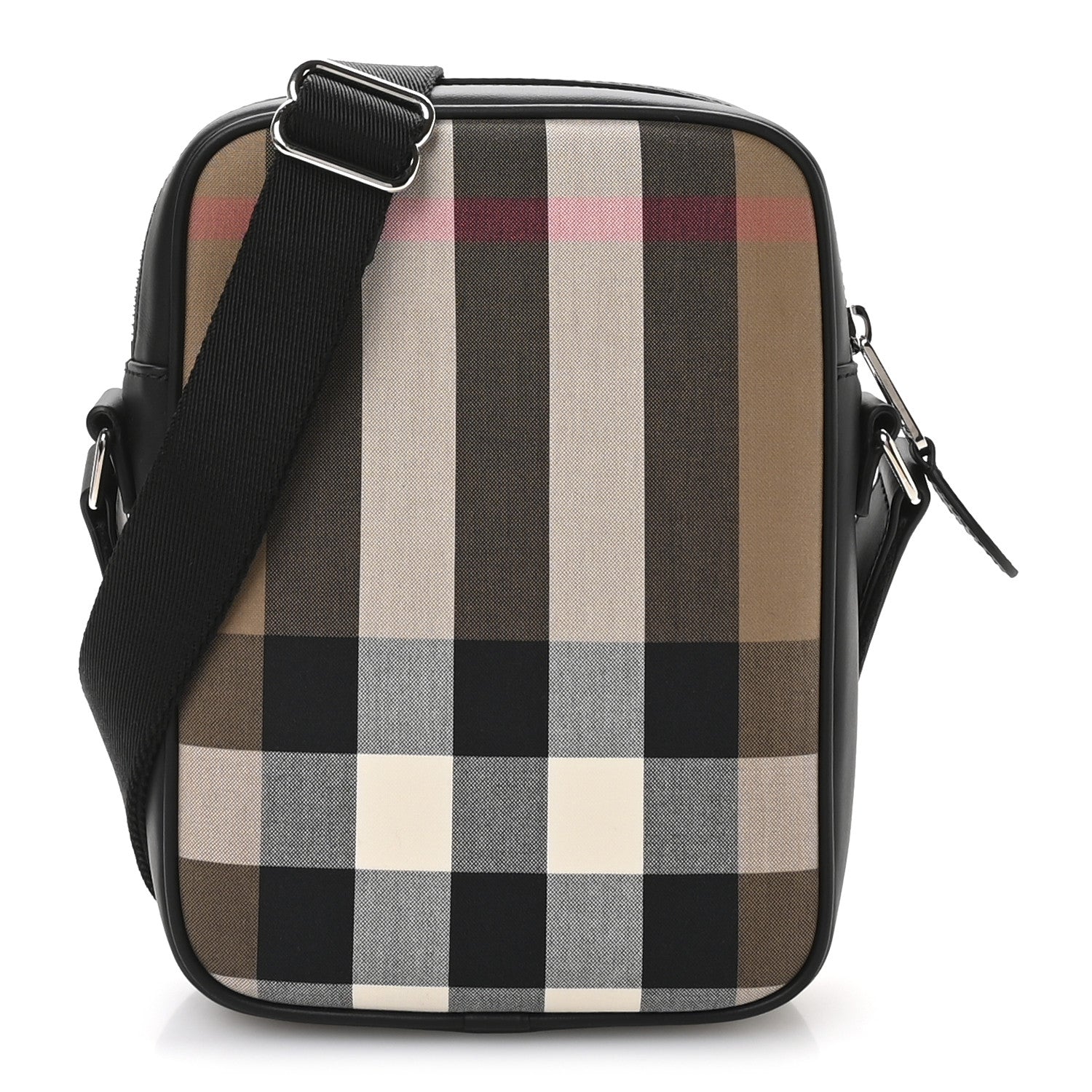 Burberry Canvas Super Exploded Check Vertical Paddy Camera Bag Taupe ...