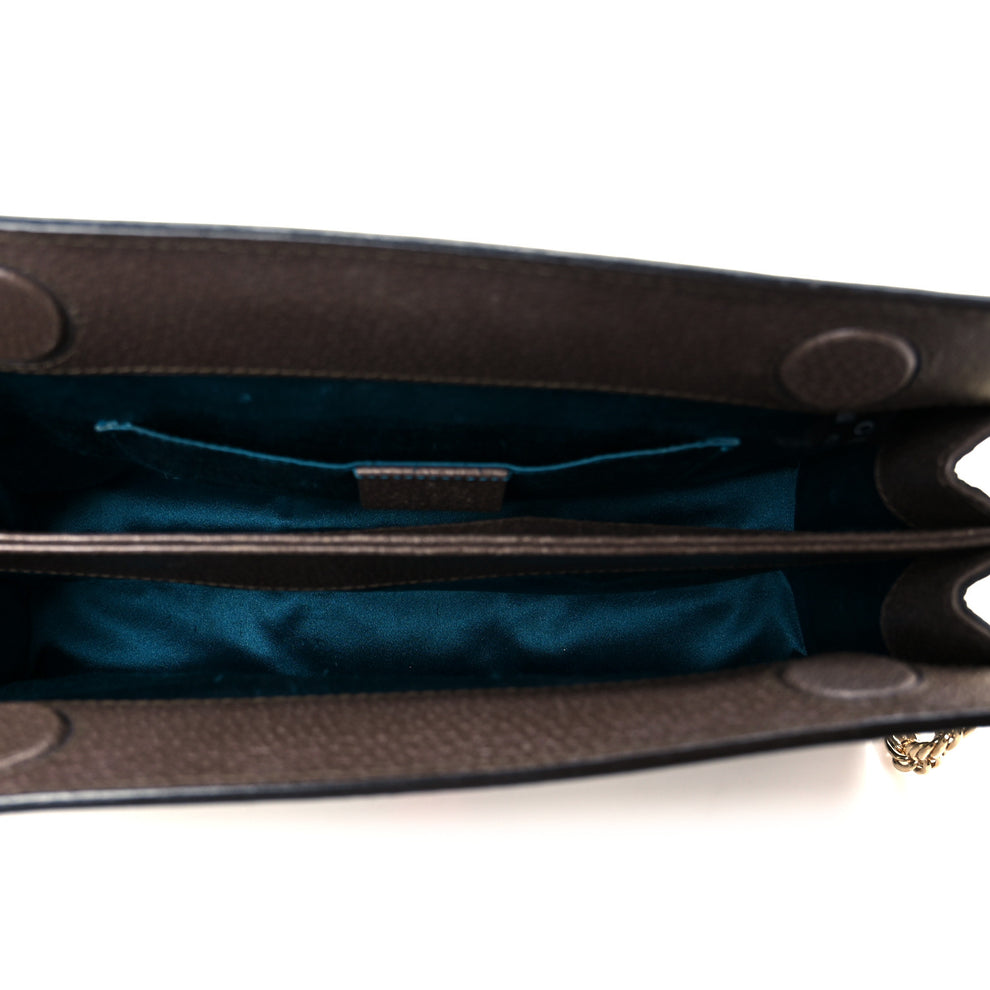 Gucci GG Supreme Monogram Web Small Ophidia Chain Shoulder Bag Brown ...