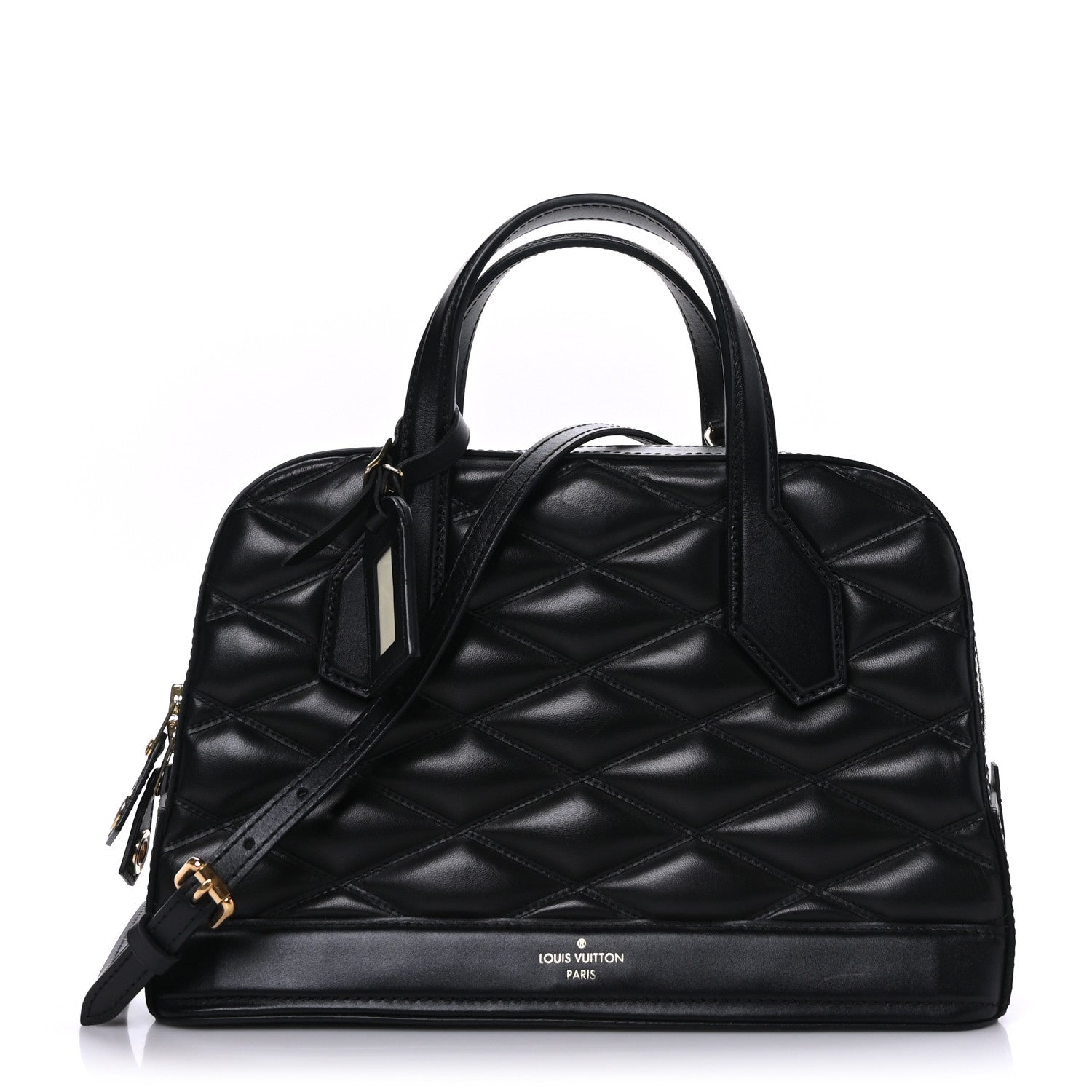 Louis Vuitton Lambskin Malletage Dora PM Black 1230988 – FASHIONPHILE