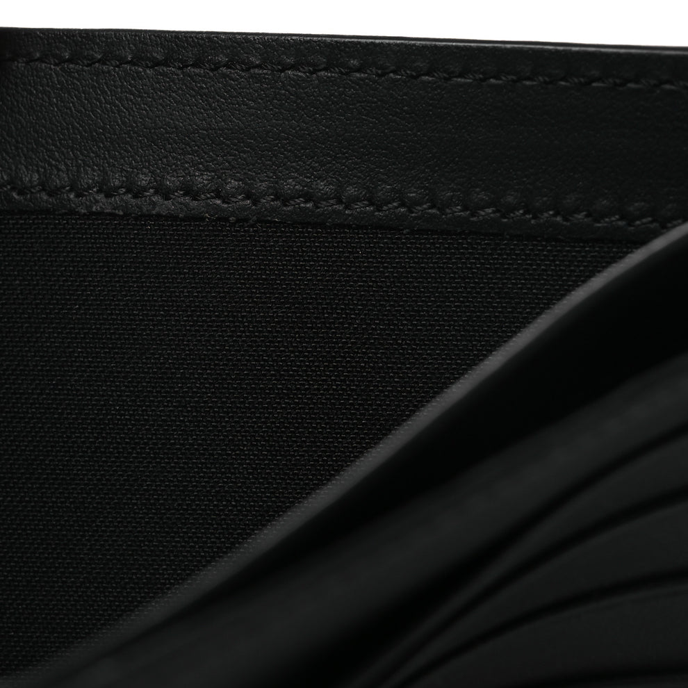 Fendi Calfskin Metal Monster Eyes Bi-fold Wallet Black 1816357 ...