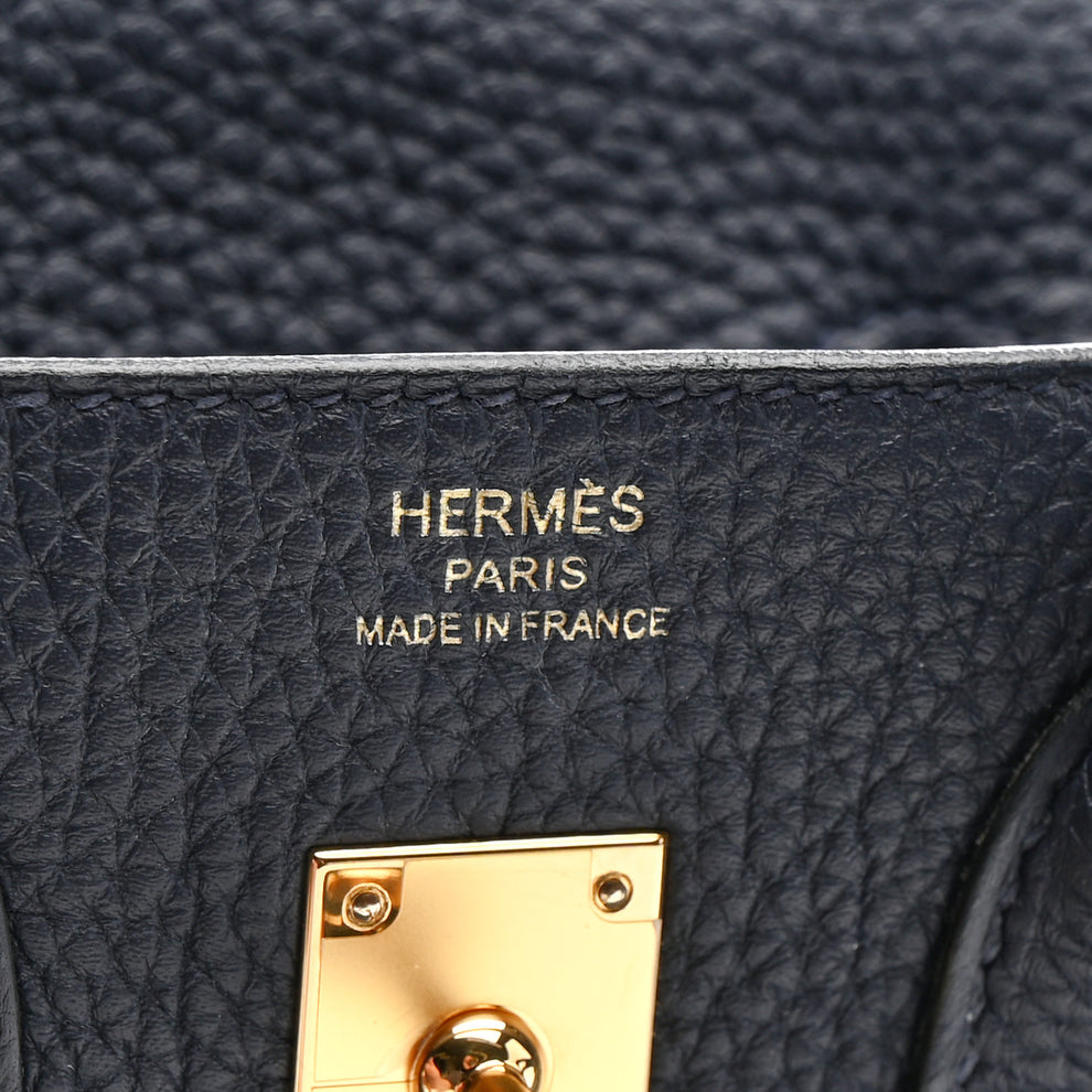 Hermes Togo Birkin 25 Bleu Nuit 1787165 – FASHIONPHILE