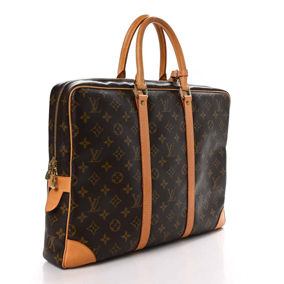 Louis Vuitton Monogram Porte-Documents Voyage Briefcase 1523641 ...