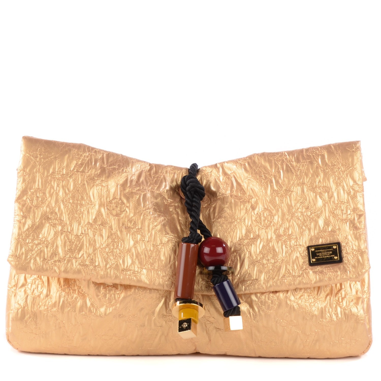 Louis Vuitton Jacquard Quilted Monogram Limelight African Queen Clutch ...