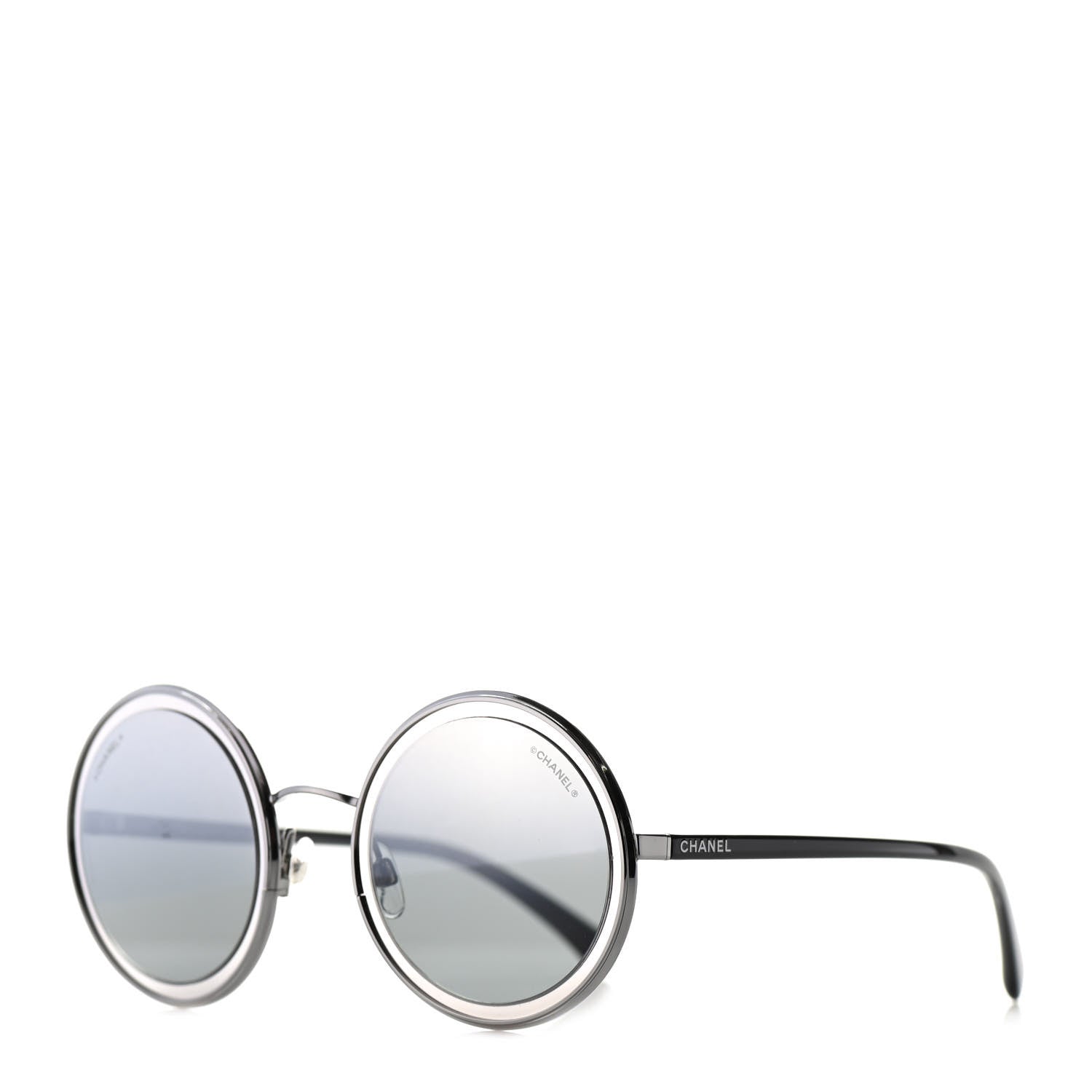 Chanel Round Sunglasses 4226 Black 748083 – FASHIONPHILE