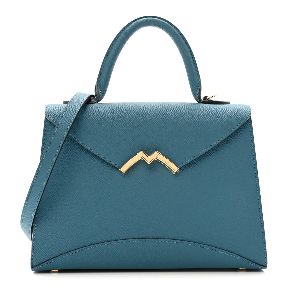 Moynat Carat Calfskin Gabrielle PM Prussian Blue 1786891 – FASHIONPHILE