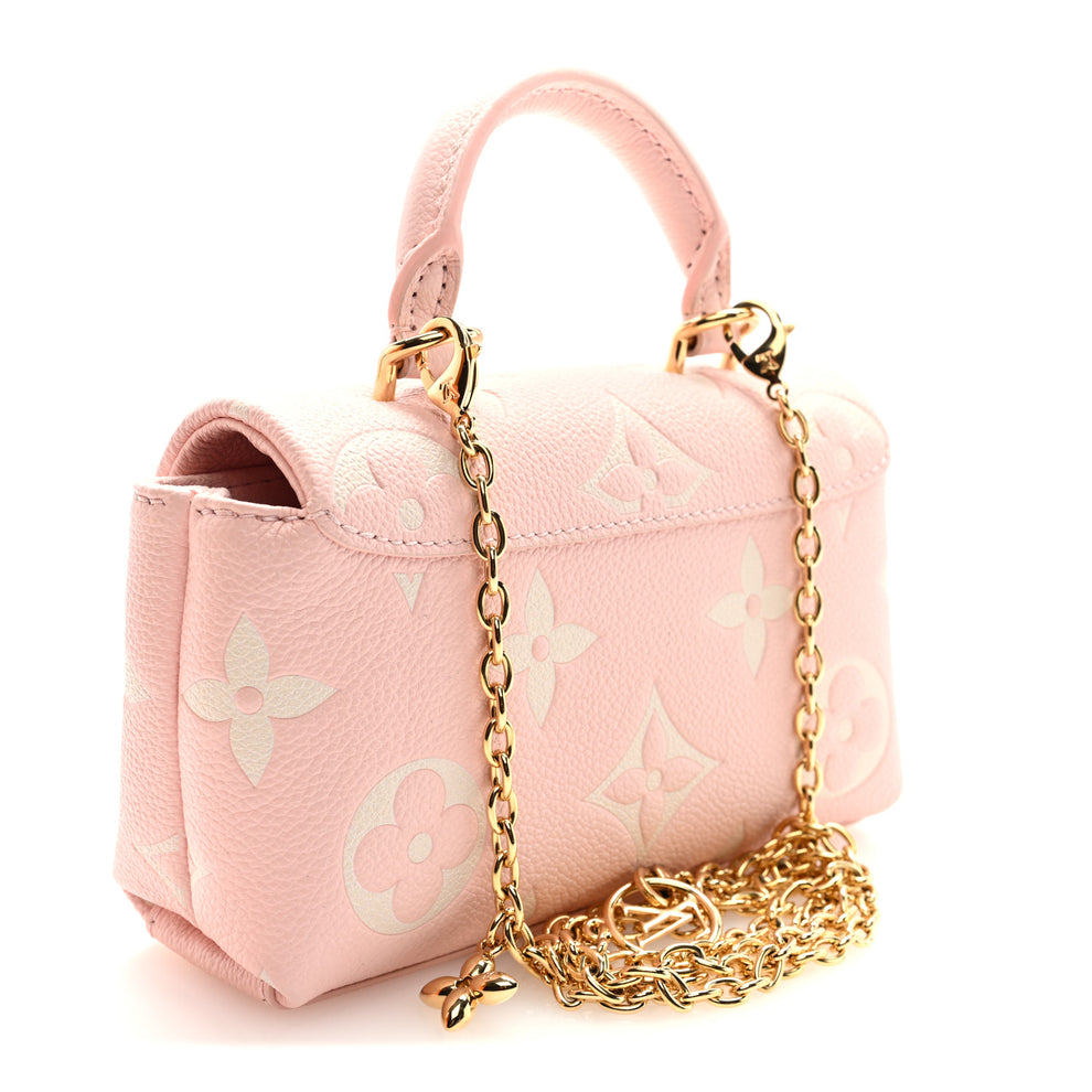 Louis Vuitton Empreinte Monogram Giant Madeleine Nano Rose White Quartz ...