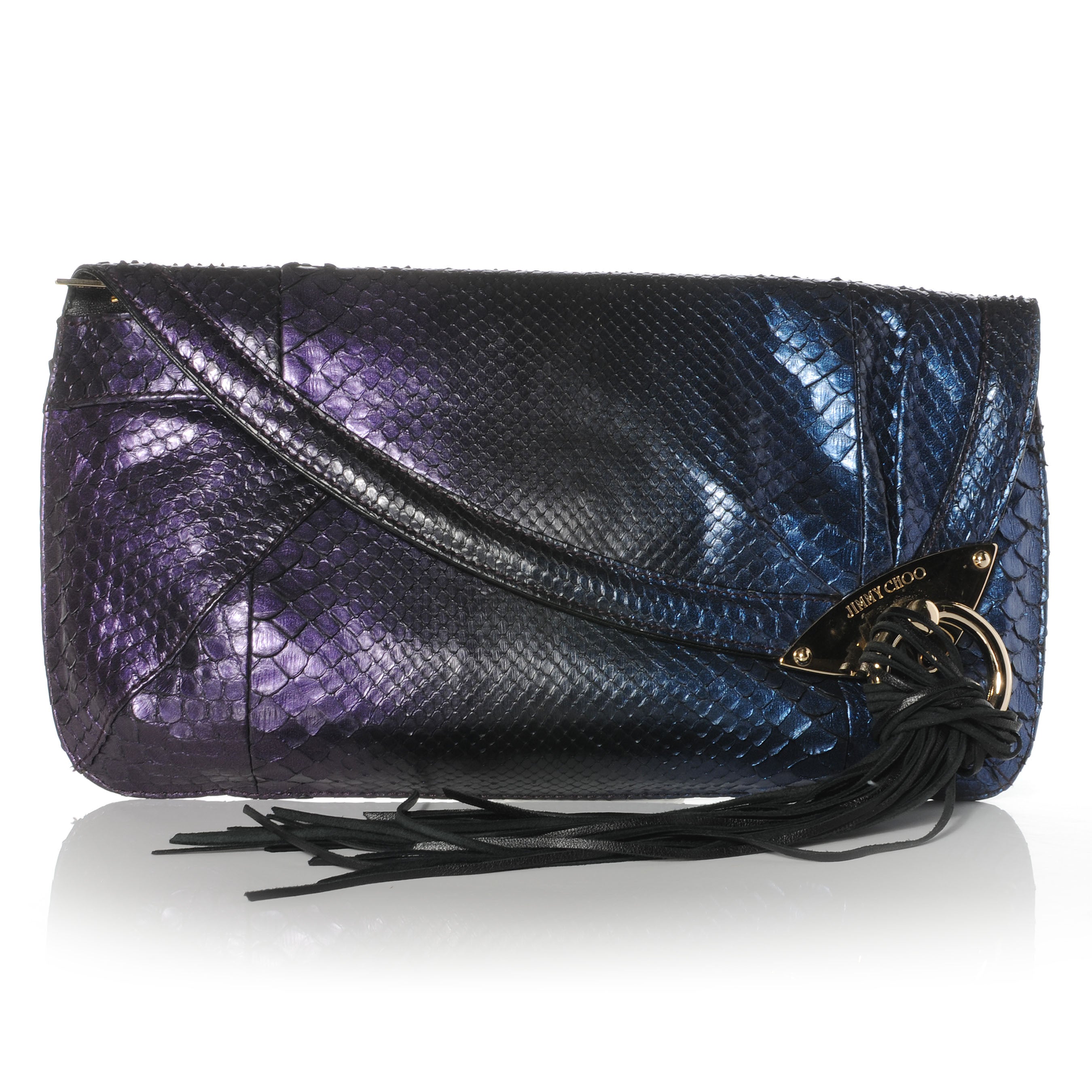 Jimmy Choo Metallic Fish Carissa Clutch 43948 – FASHIONPHILE