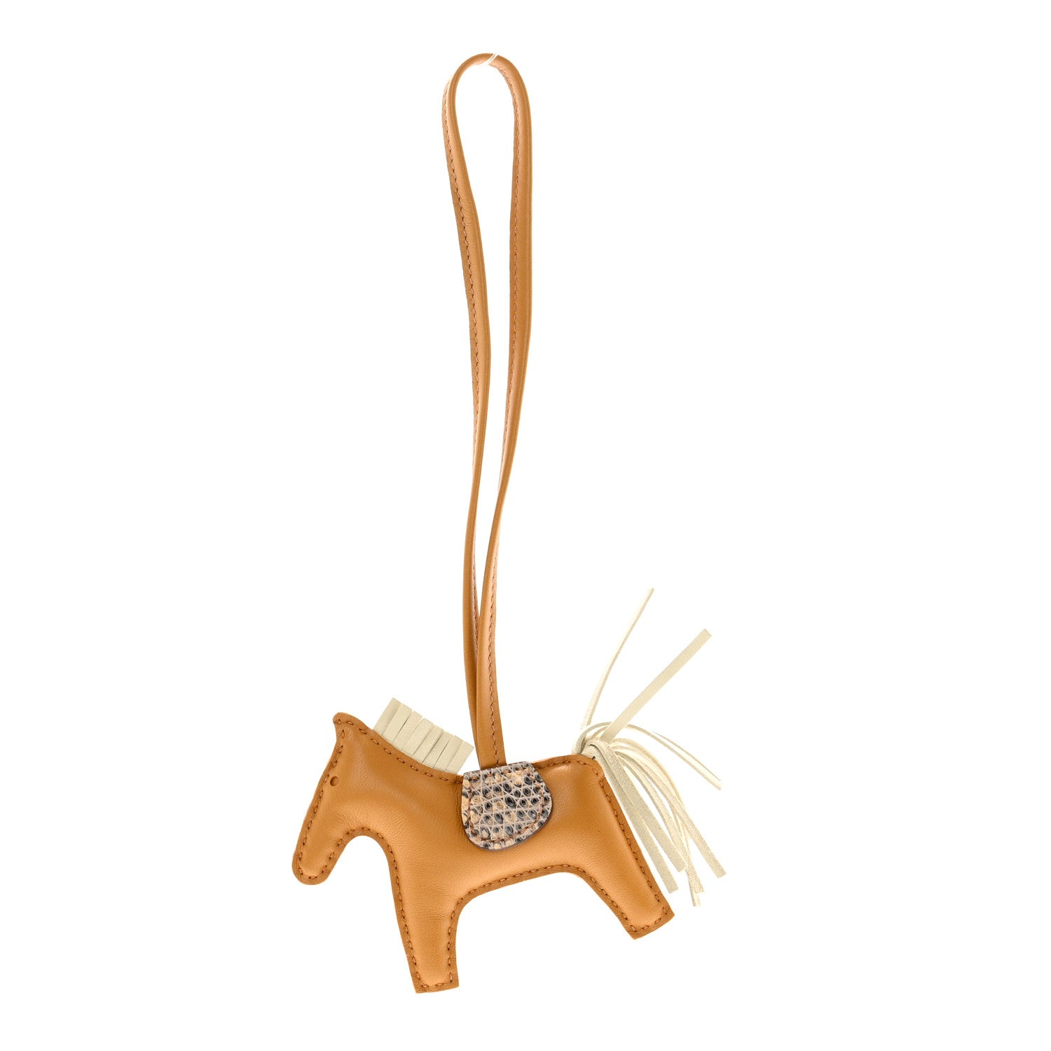 Hermes Milo Lambskin Lizard Touch Grigri Rodeo Horse Bag Charm PM ...