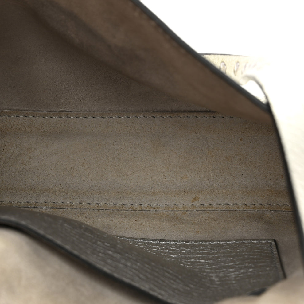 Valentino Garavani Metallic Pebbled Calfskin Medium Rockstud Flip Lock ...