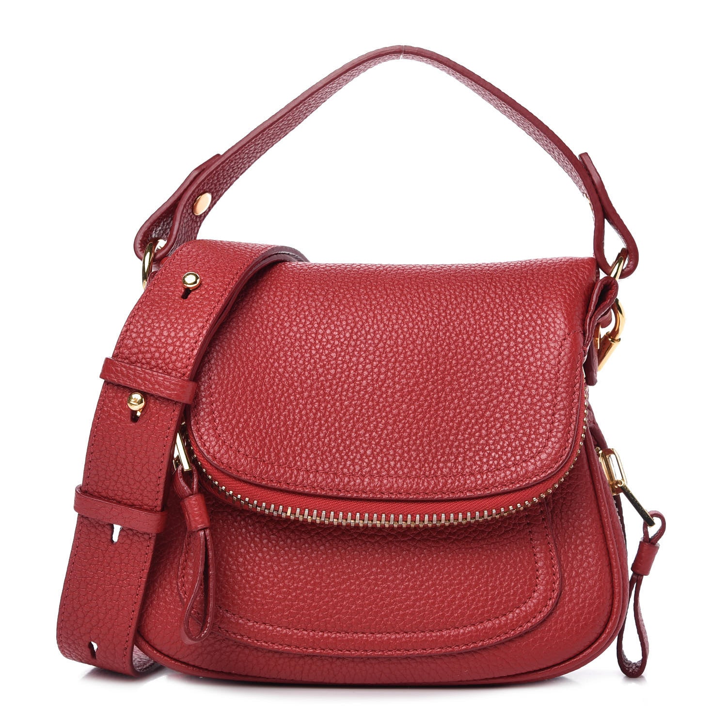 Tom Ford Calfskin Mini Jennifer Crossbody Bag Flame Red 769798 ...