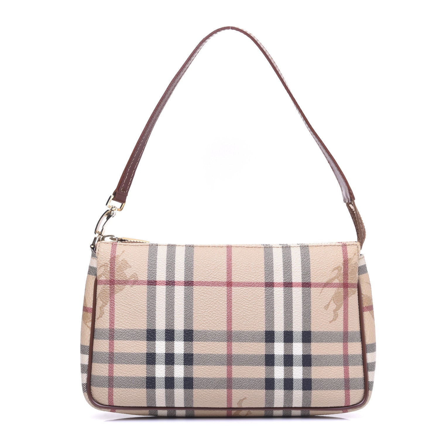 Burberry Haymarket Check Pochette Chocolate 683535 – FASHIONPHILE